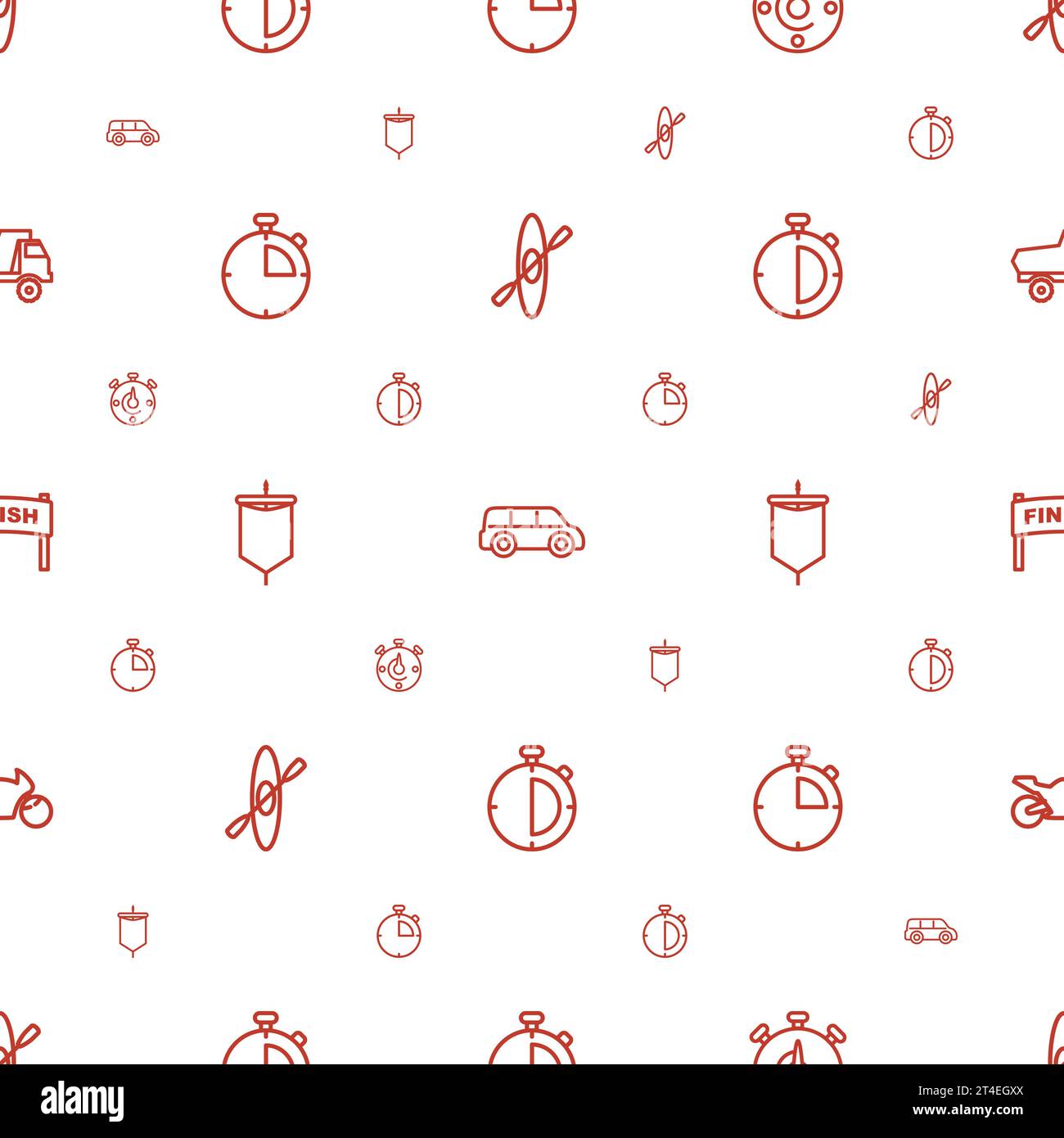 Race icons pattern seamless white background Vector Image Stock Vector ...