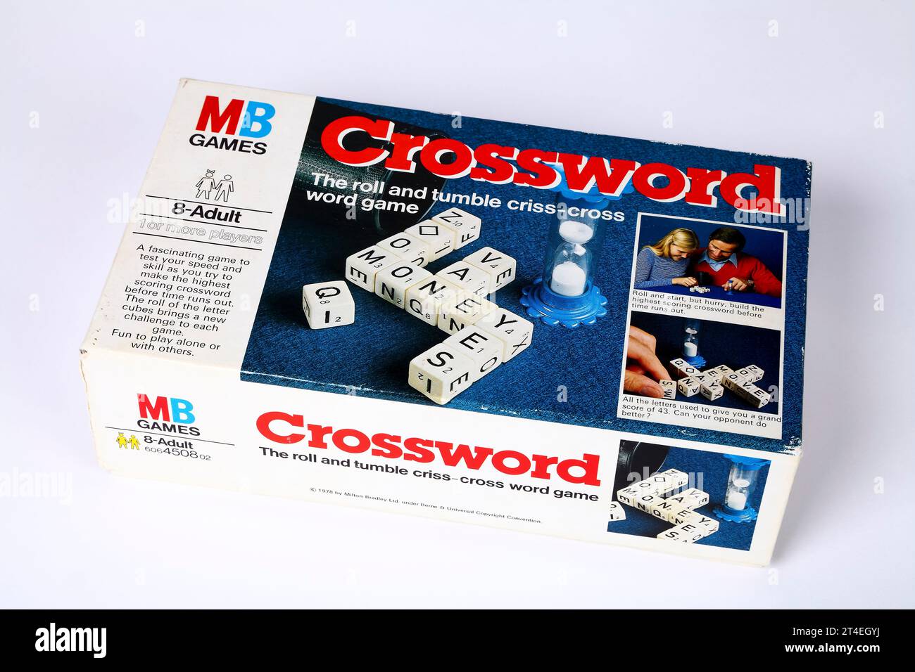 MB Games Crossword family game circa 1978 Stock Photo - Alamy