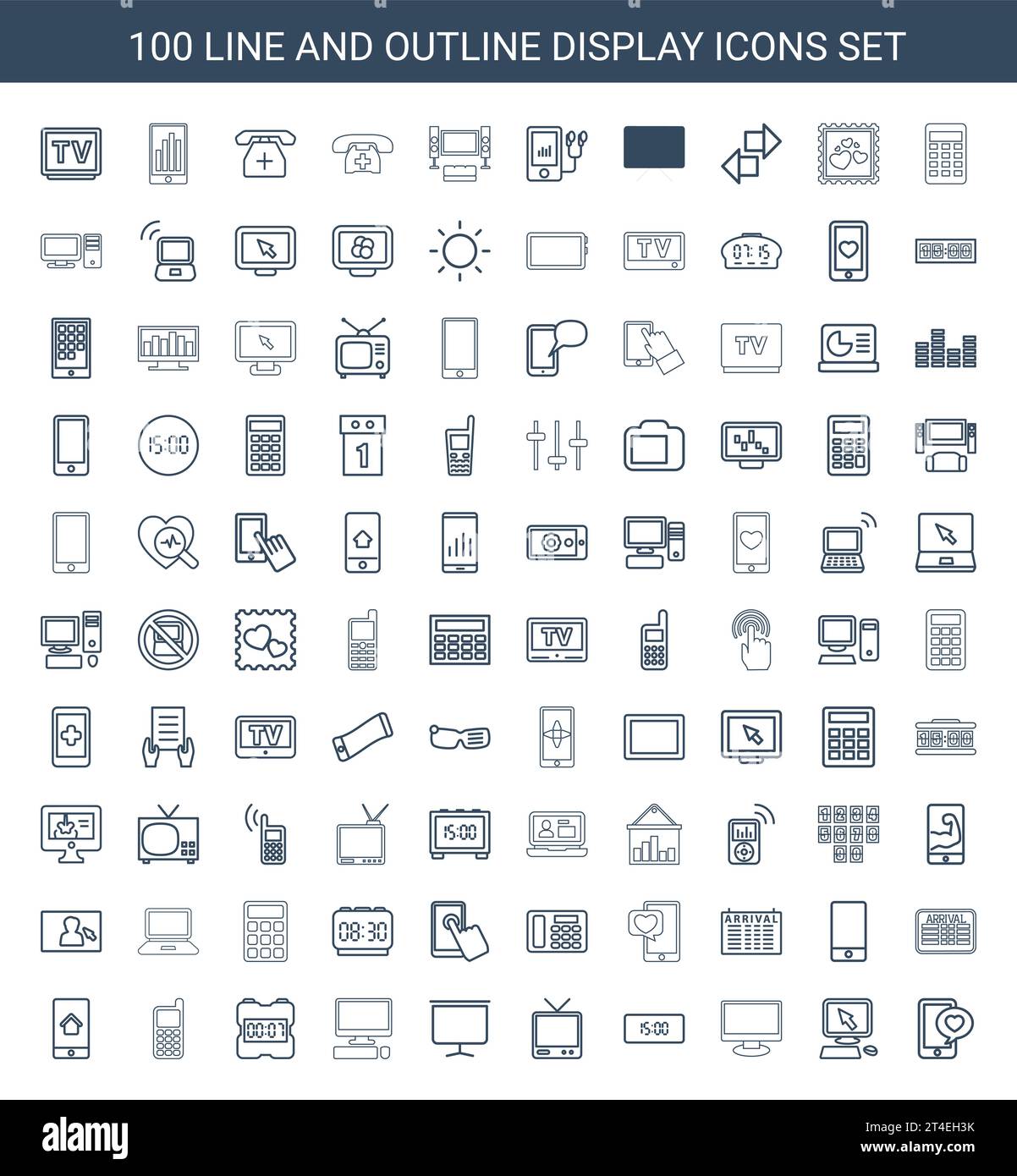 100 display Stock Vector Images - Alamy