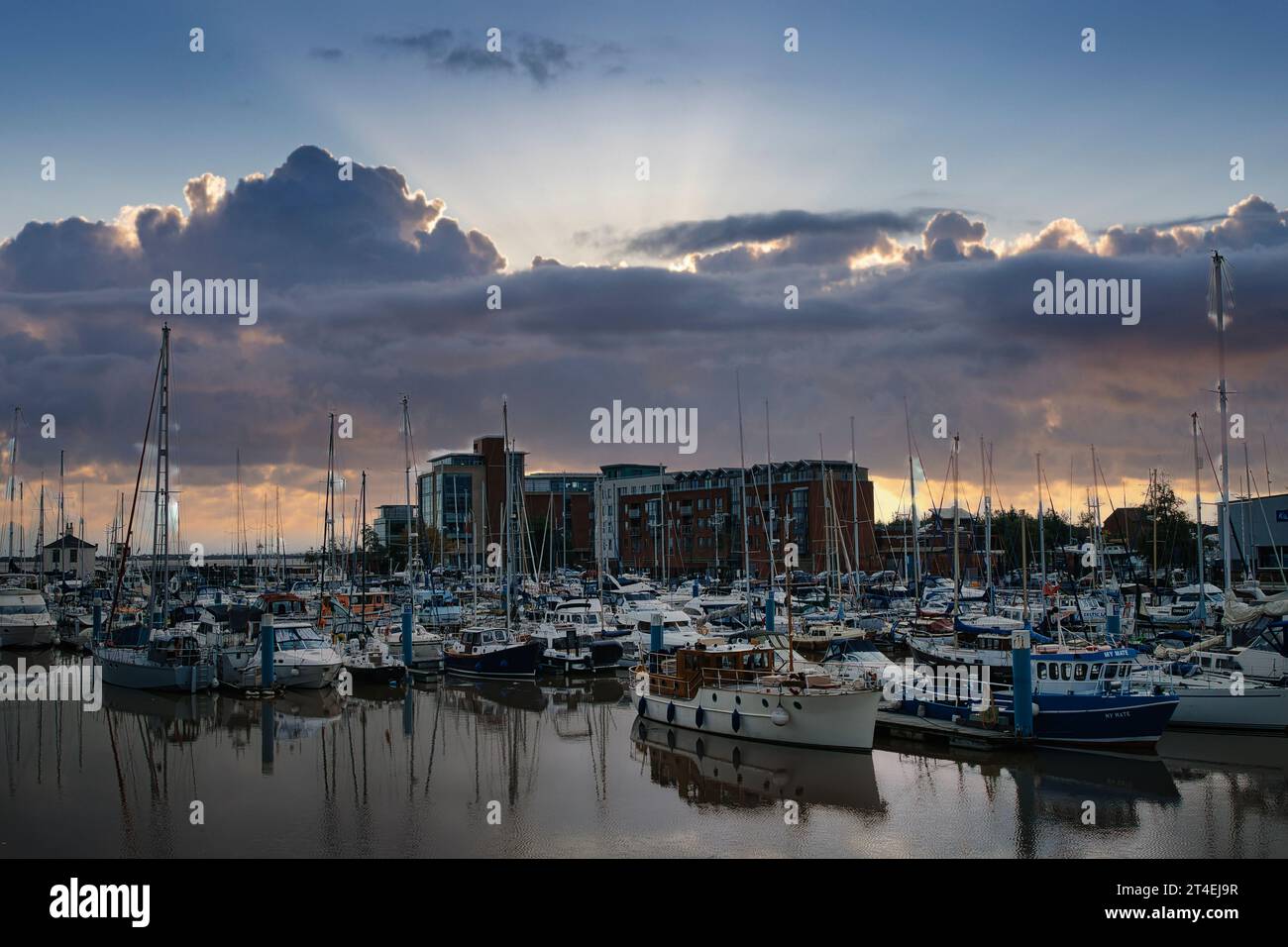 Amazing view footage taken in Hull with Camera Stock Photo - Alamy