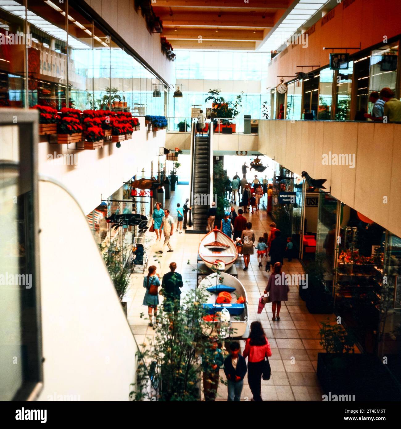 Hikintori shopping centre Trpiola Espoo finland circa late 1960s ...