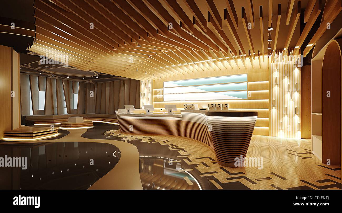 Office reception area open plan office hi-res stock photography and ...