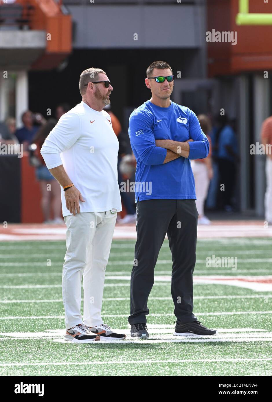 AUSTIN, TX - OCTOBER 28: Texas Longhorns assistant coach Jeff Choate ...