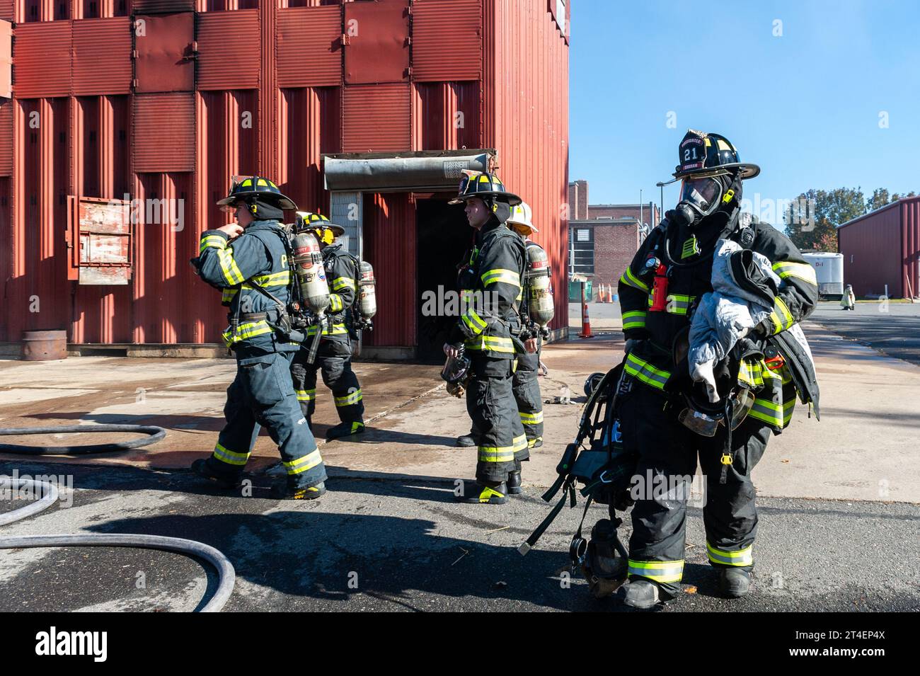 Oakham, Paxton, Rutland, and West Boylston Fire Departments training at ...