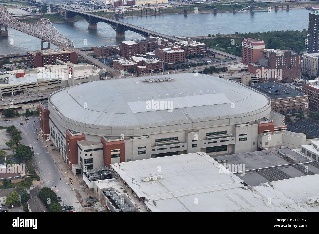 St. Louis, United States. 21st Sep, 2023. A general overall aerial view ...