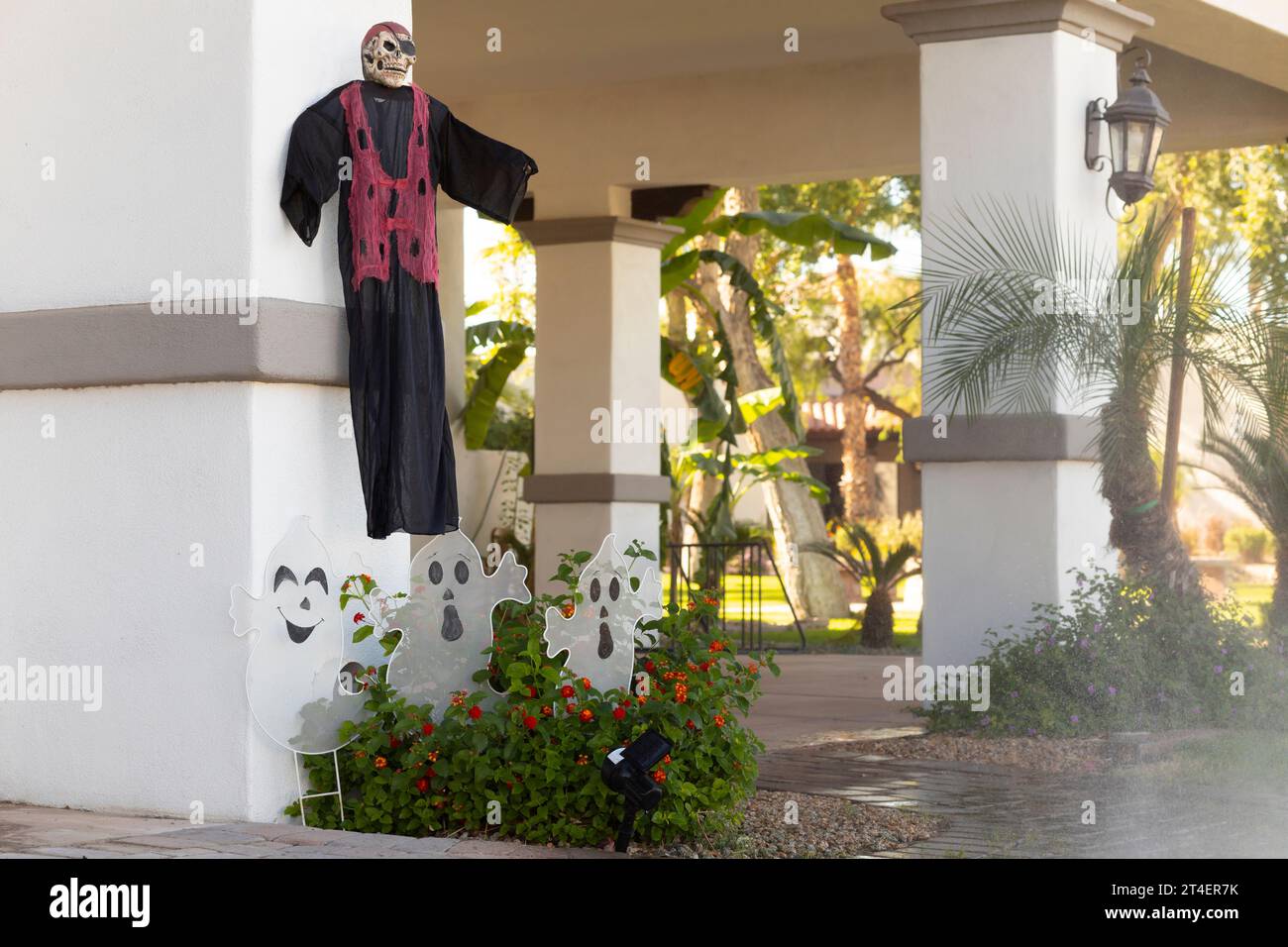 Flying Scary Ghosts with Faces on Wall Are Traditional Attributes Of ...