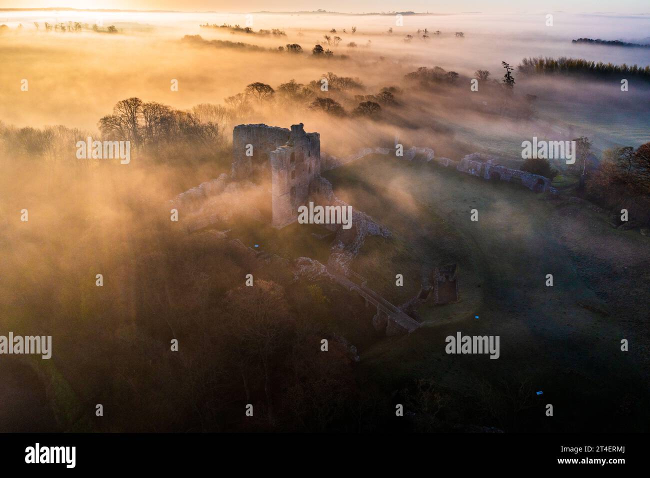 Norham Castle the Bishop of Durham's fortress on the Tweed, one of the ...