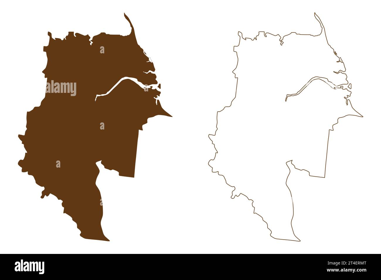 Shire of Burdekin (Commonwealth of Australia, Queensland state) map ...
