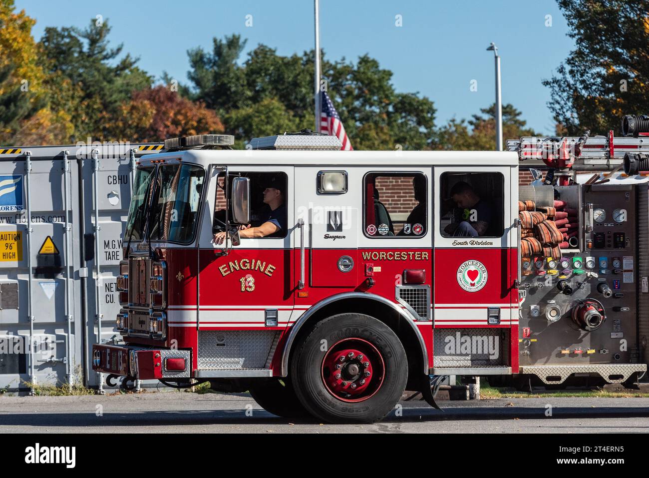 Worcester fire department engine 13 hi-res stock photography and images ...