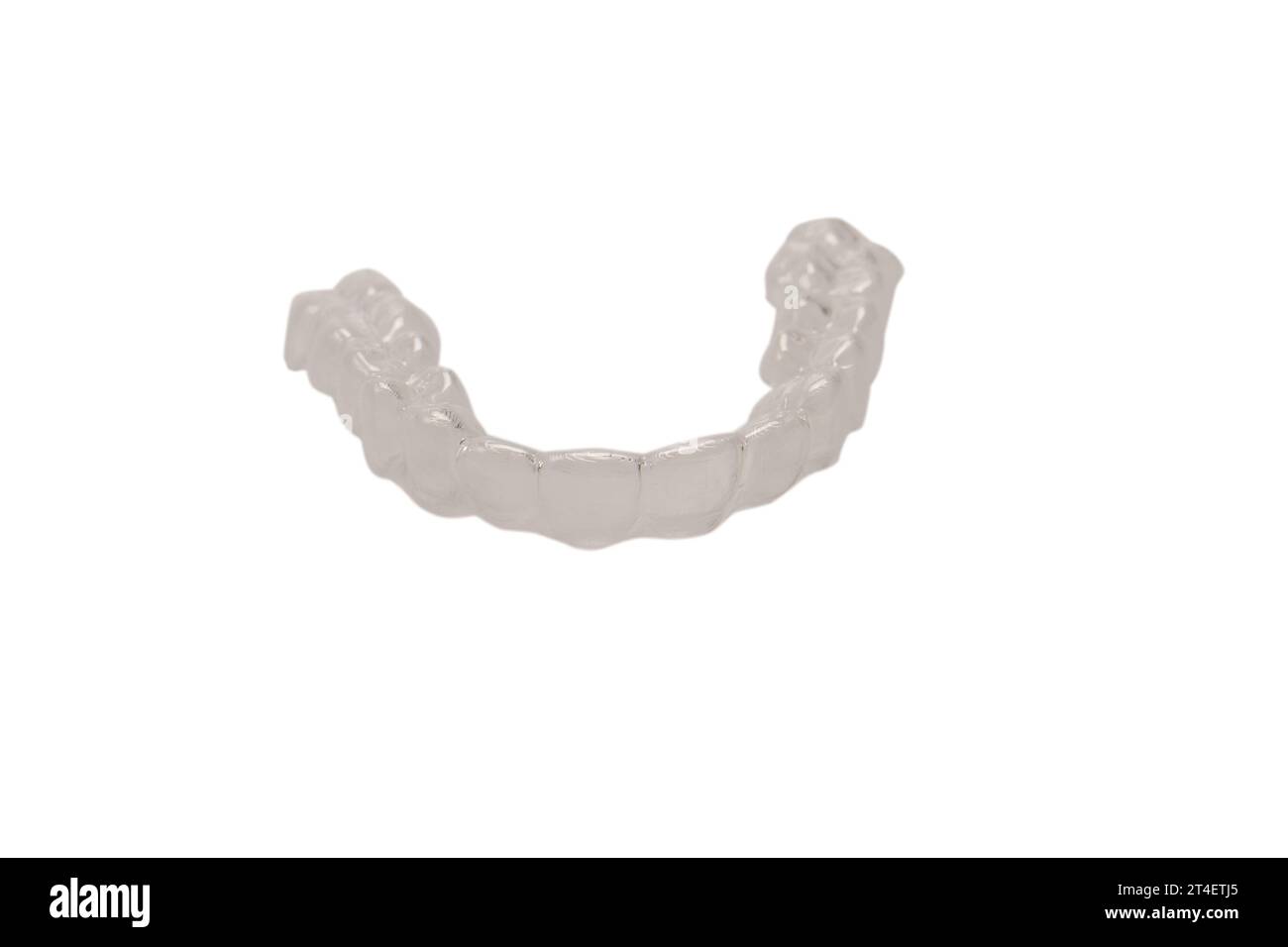 Transparent mouth guard isolated on a white background Stock Photo - Alamy