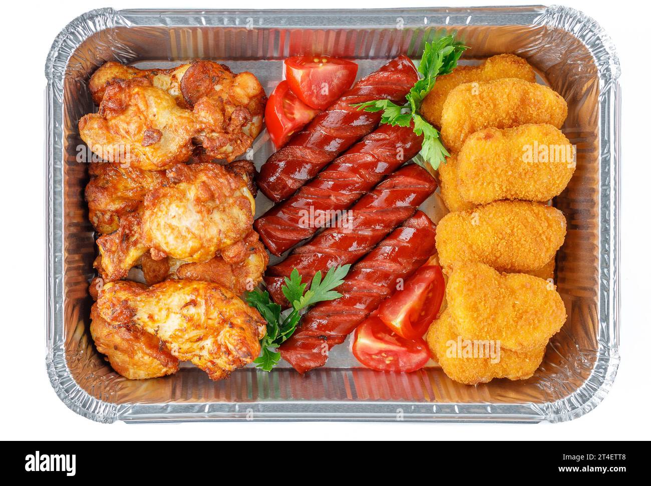 snacks for beer: bruschetta, chicken wings, hunting sausages, chicken ...