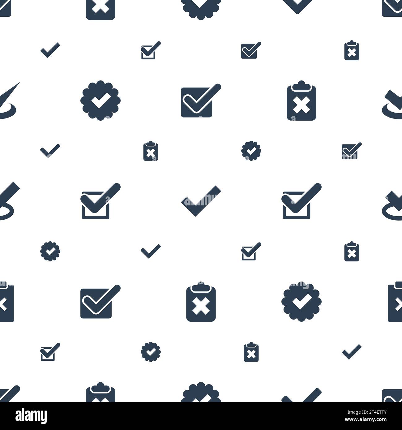 Correct icons pattern seamless white background Vector Image Stock ...