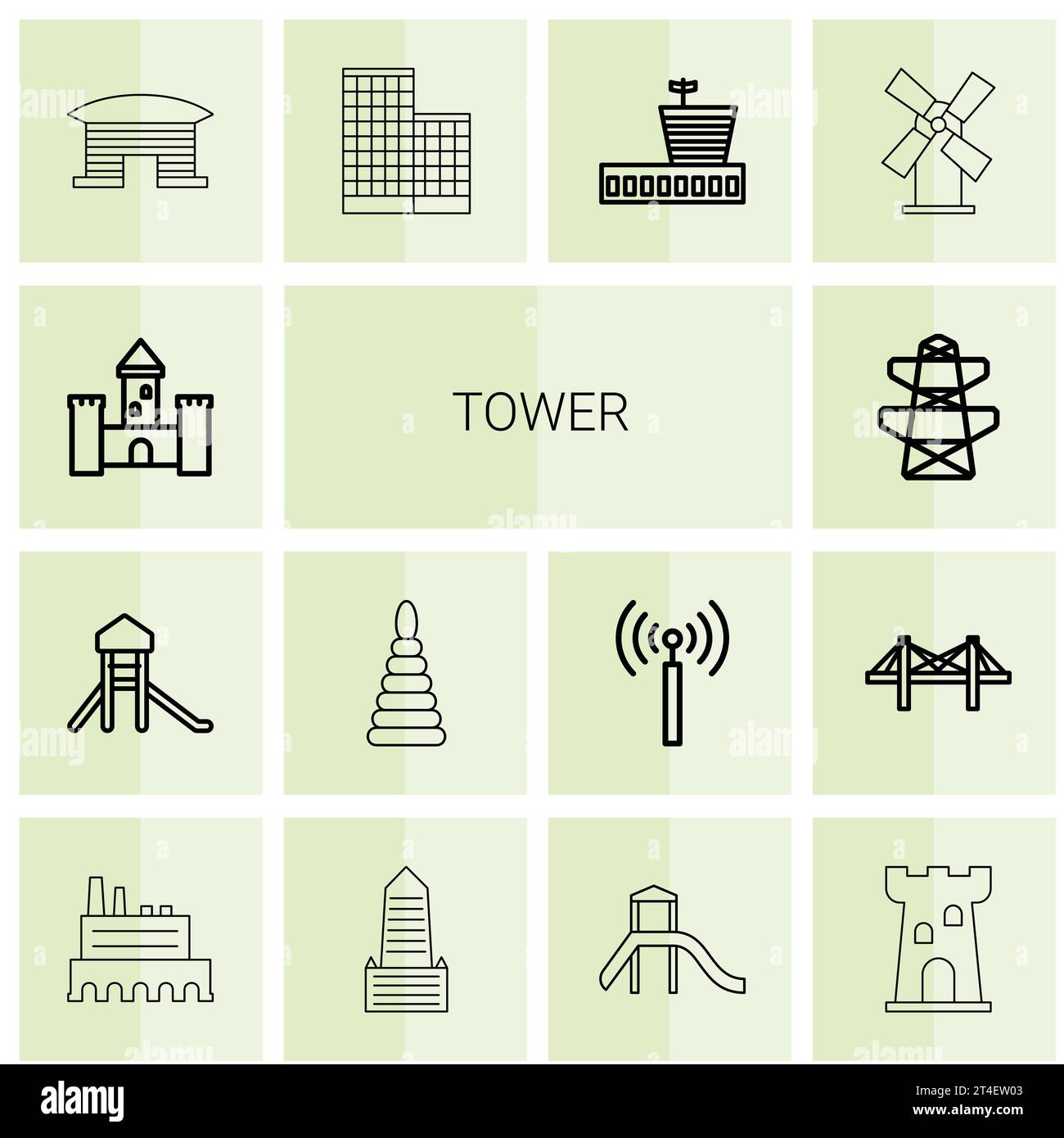 Old airport tower Stock Vector Images - Alamy