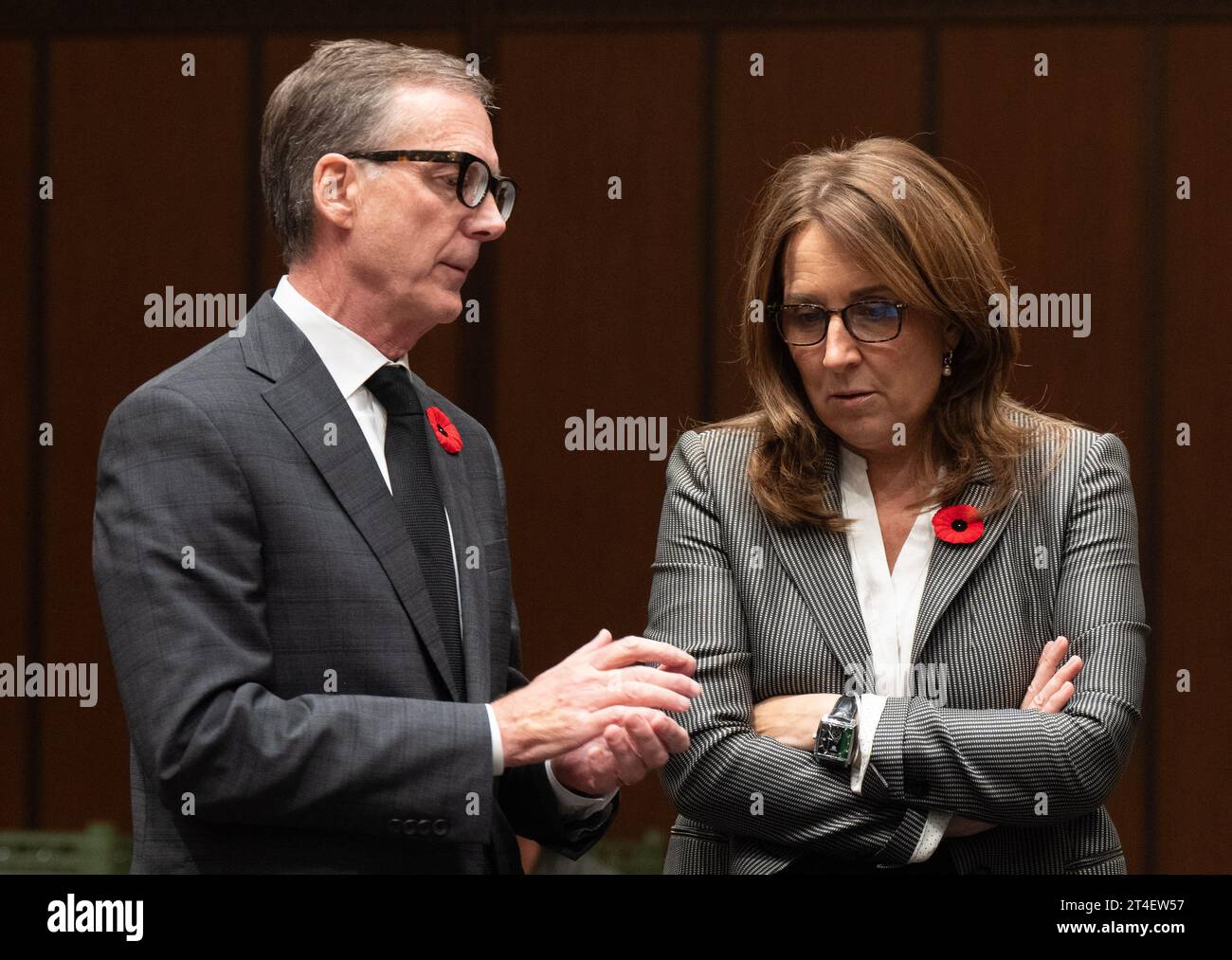 Ottawa, Canada. 30th Oct, 2023. Bank of Canada Governor Tiff Macklem ...