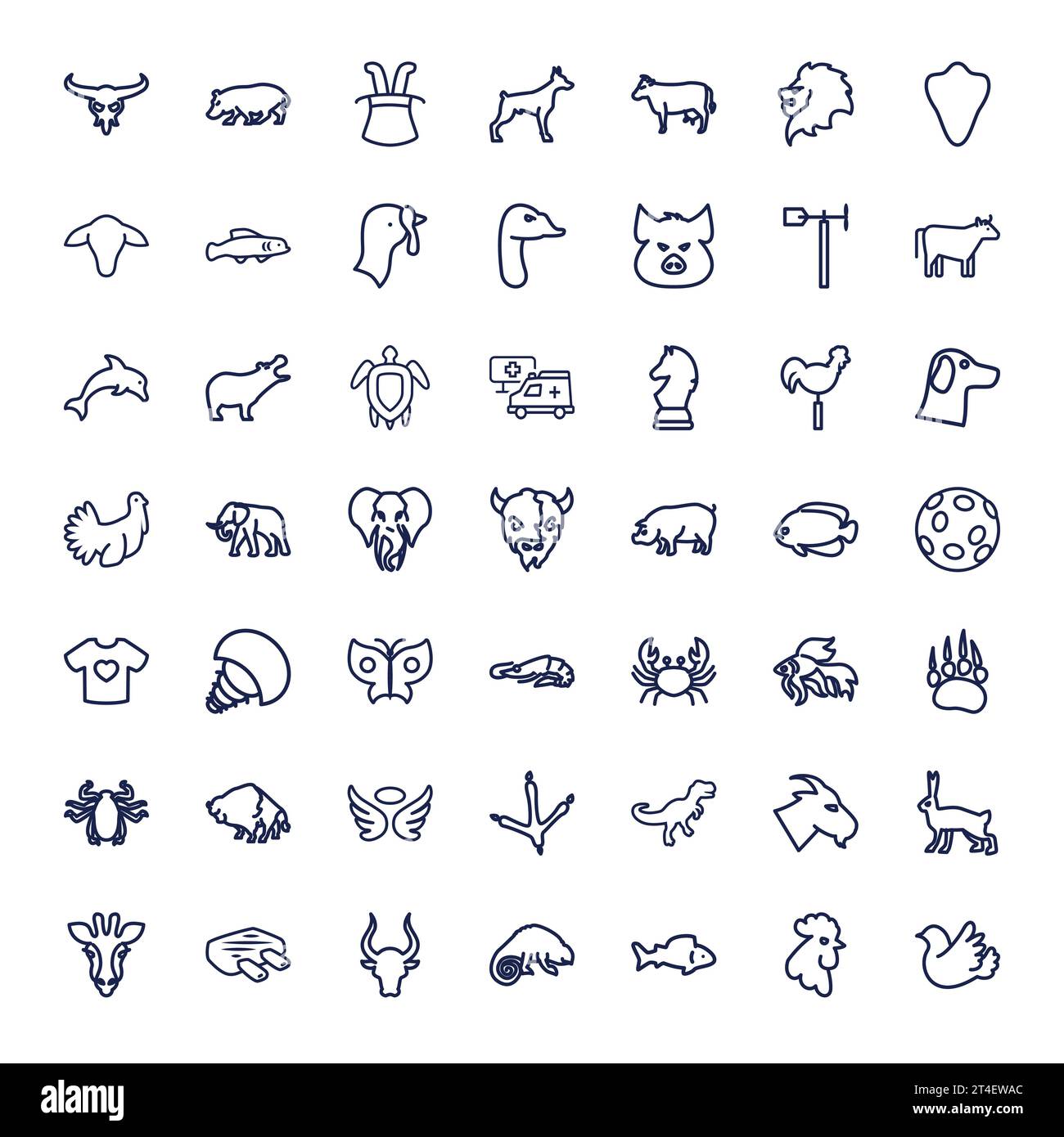 Extinct elephant bird Stock Vector Images - Alamy