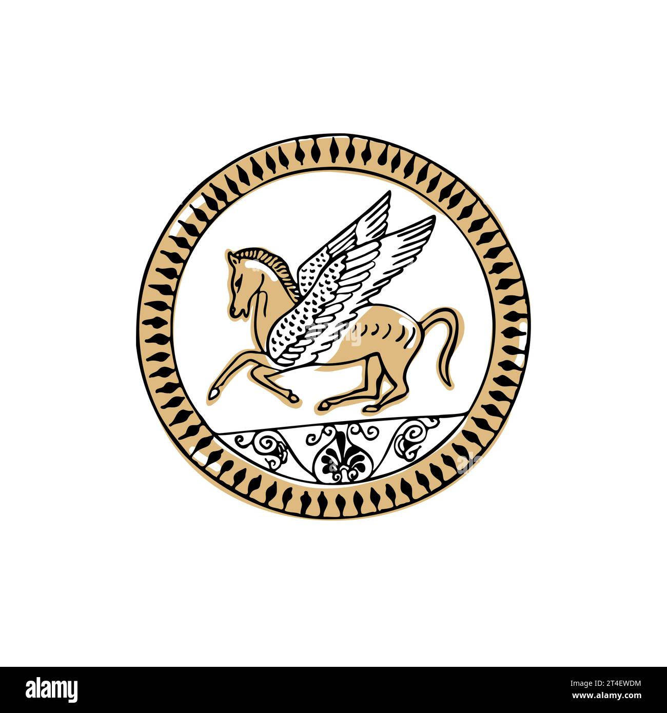 Greek god coin vector hi-res stock photography and images - Alamy