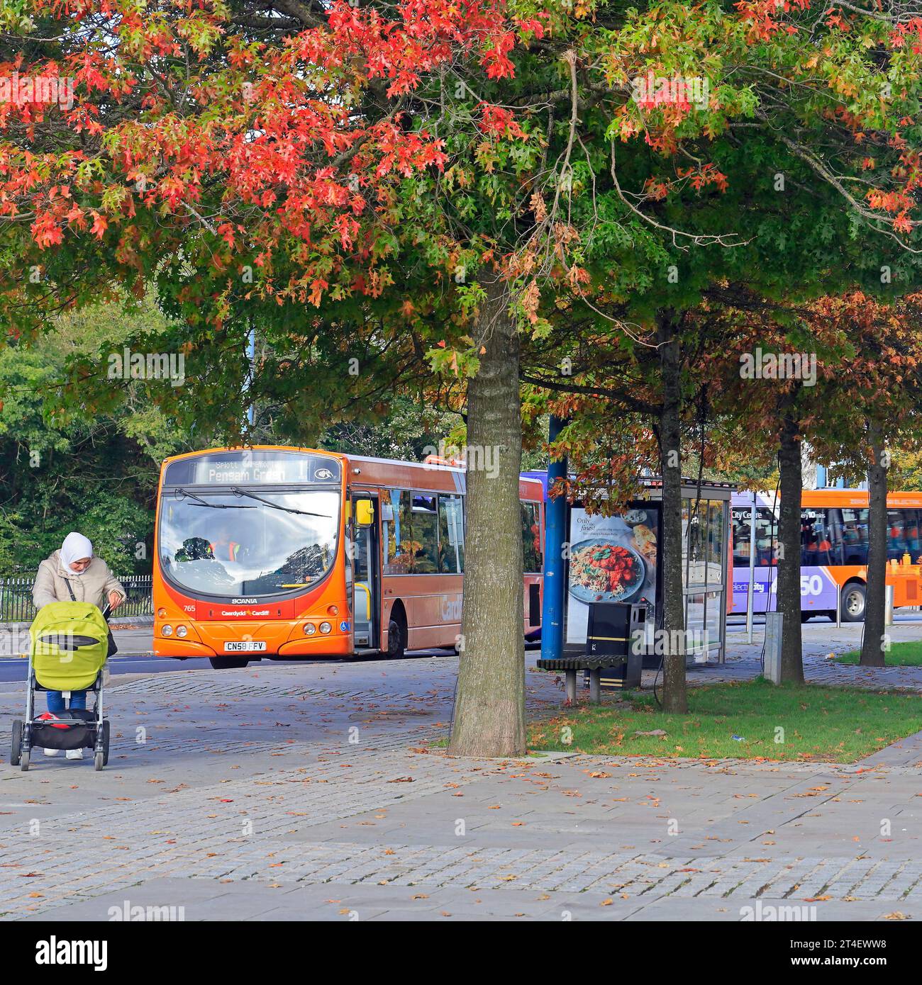 Bus stop colours hi-res stock photography and images - Alamy