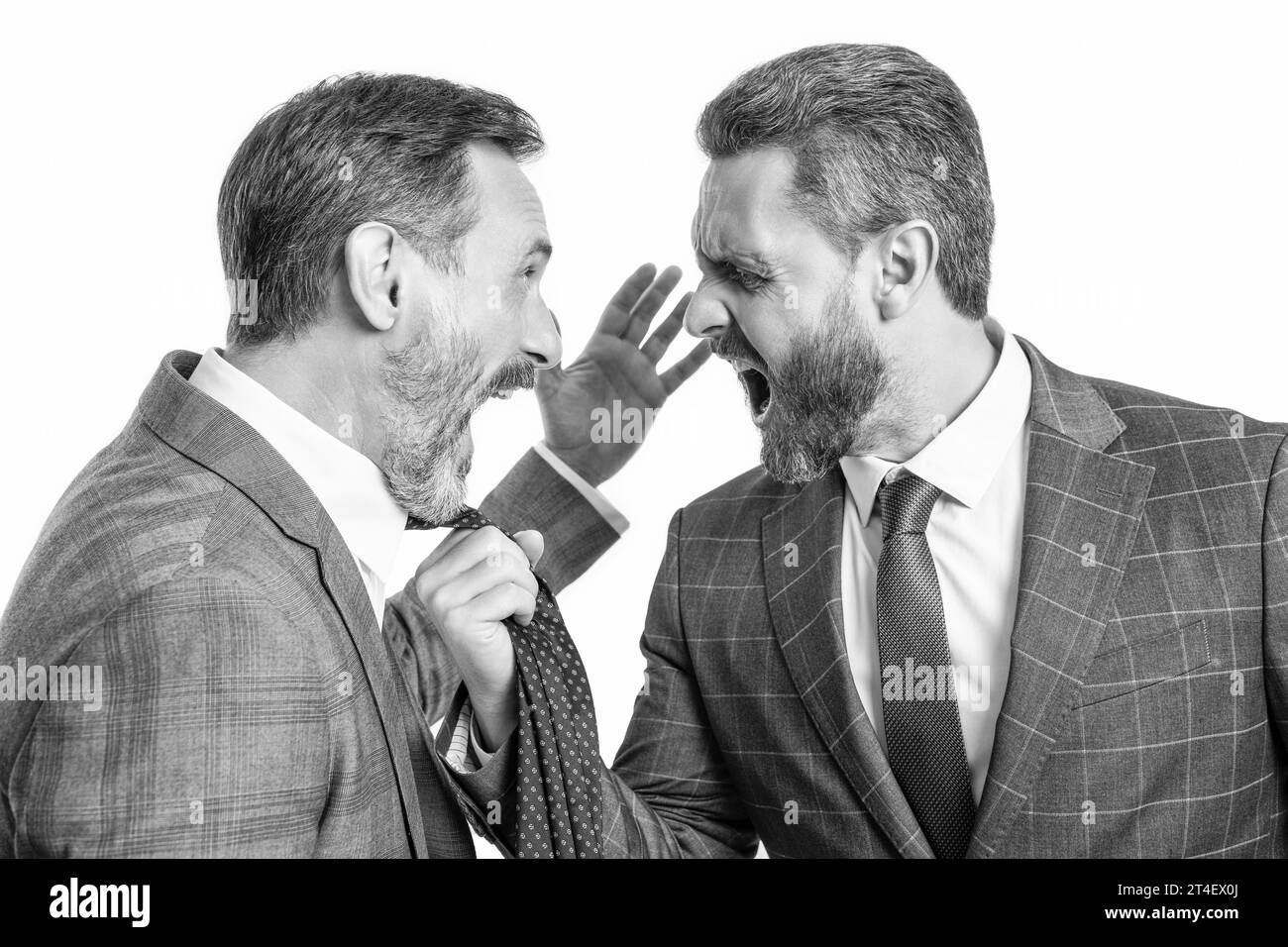 businessmen arguing in studio. arguing businessmen shouting. photo of ...