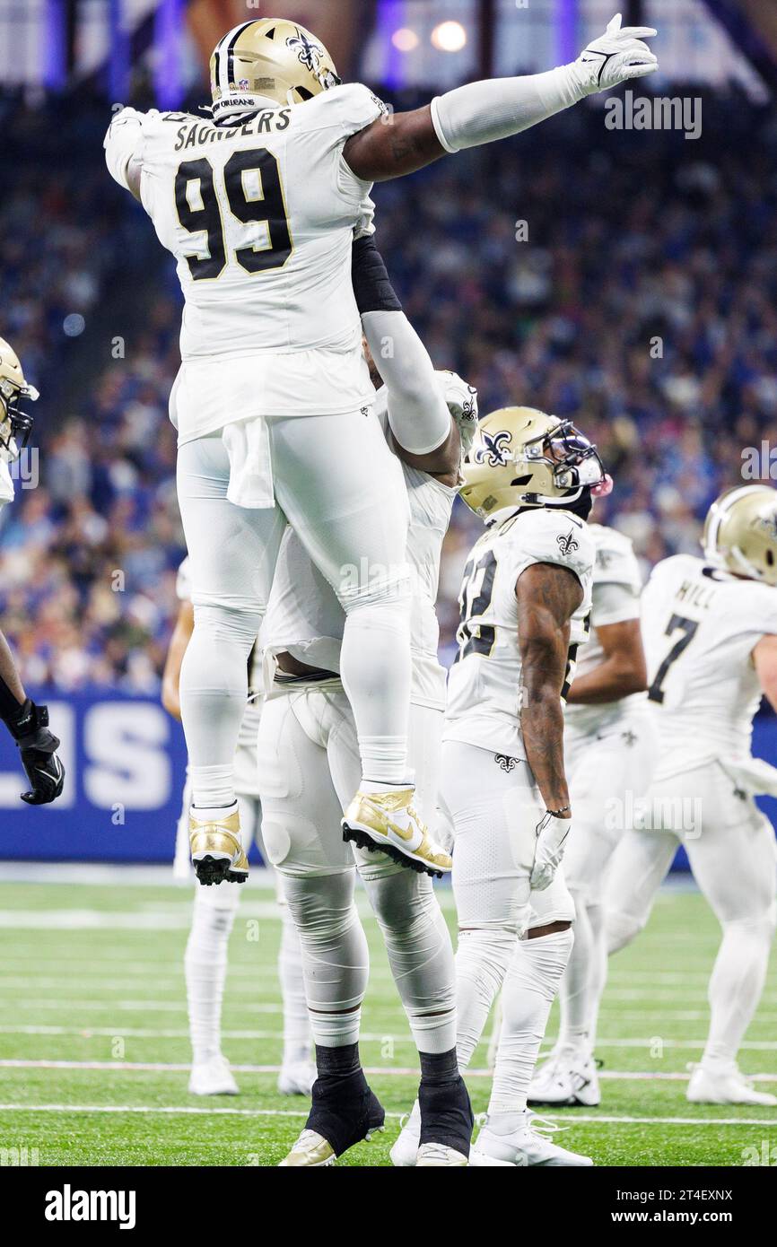 Indianapolis, Indiana, USA. 29th Oct, 2023. New Orleans Saints ...