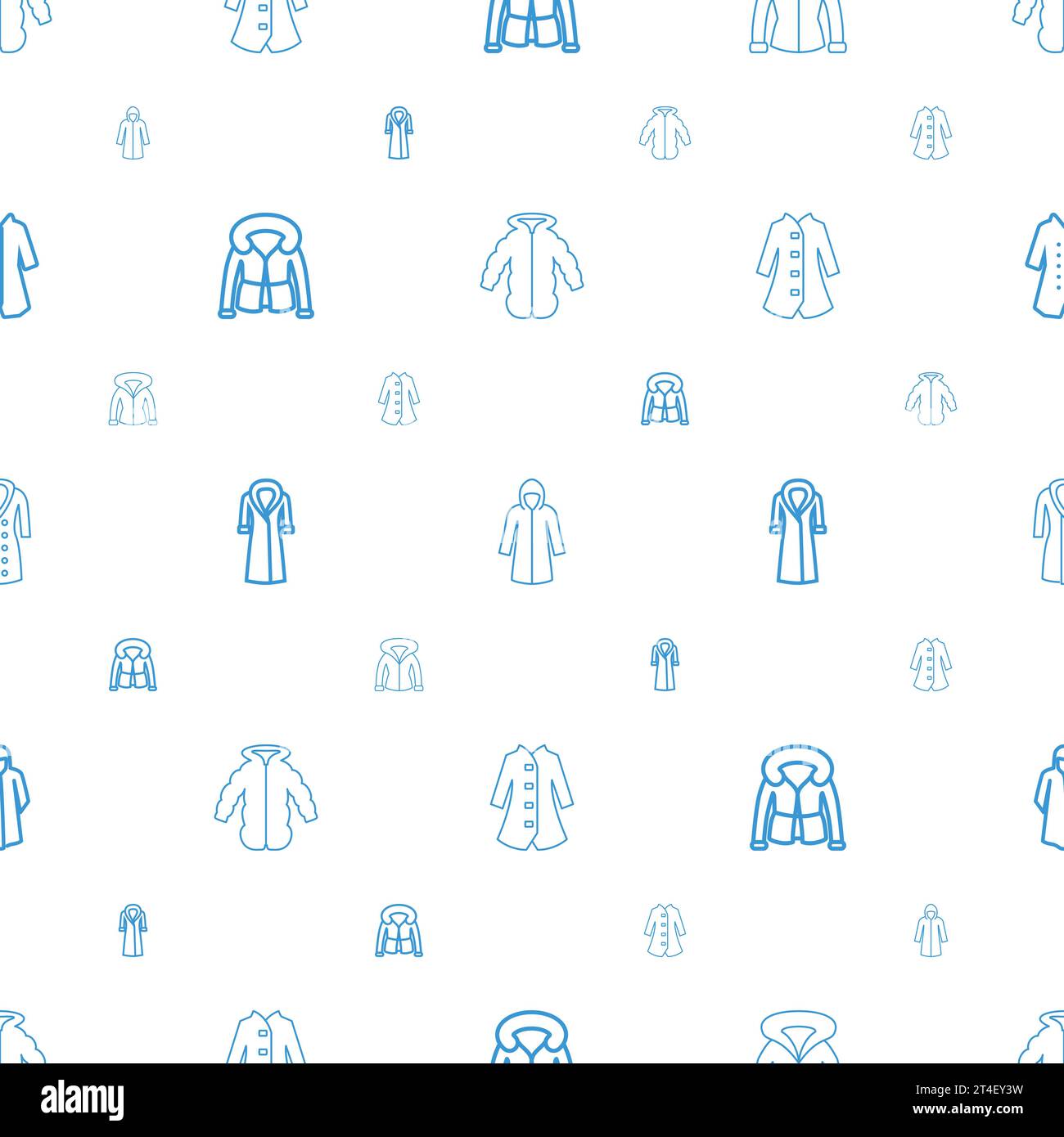 Overcoat icons pattern seamless white background Vector Image Stock ...