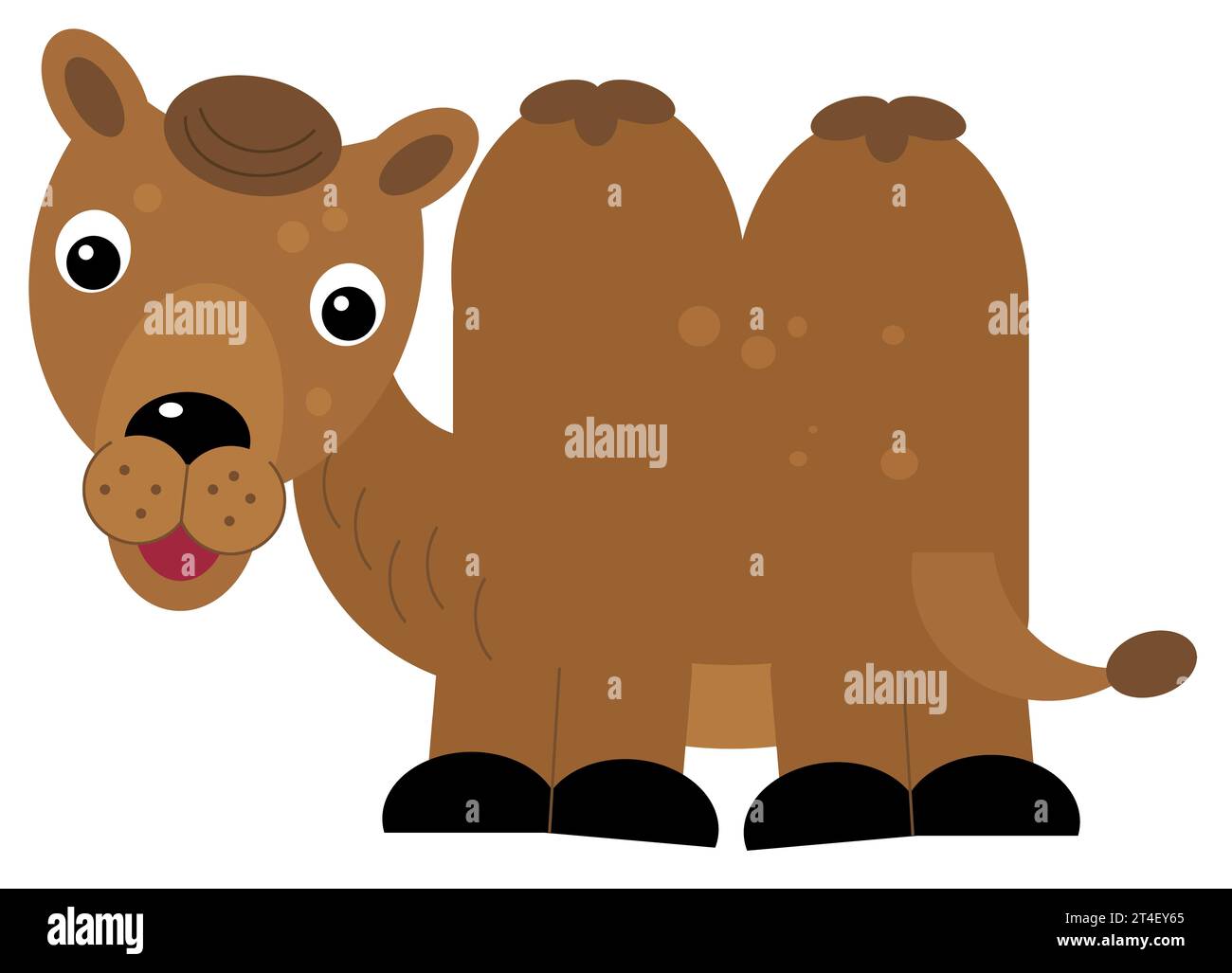 cartoon scene with camel isolated illustration for kids Stock Photo - Alamy