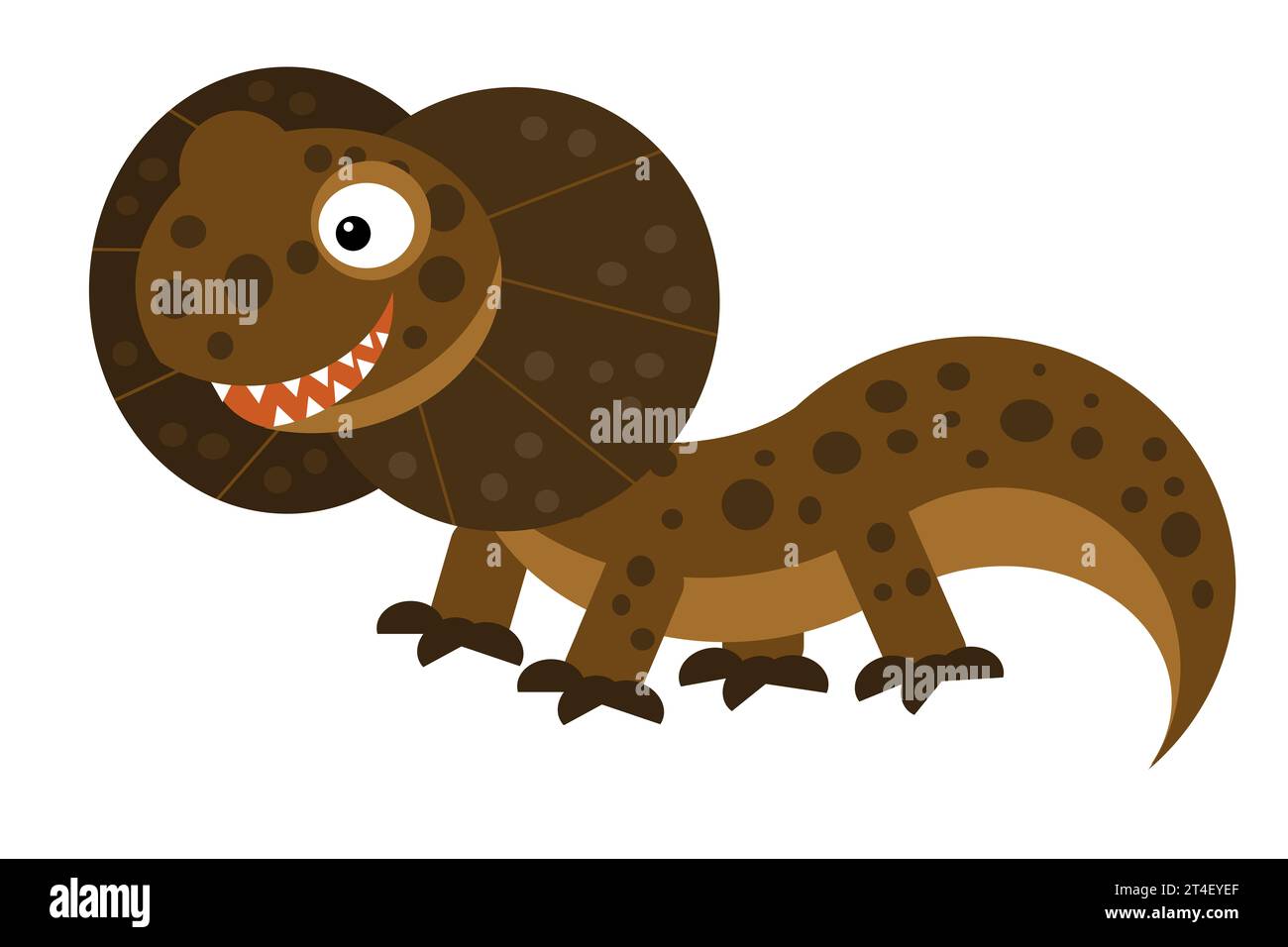 cartoon australian happy and funny lizard isolated on white background ...