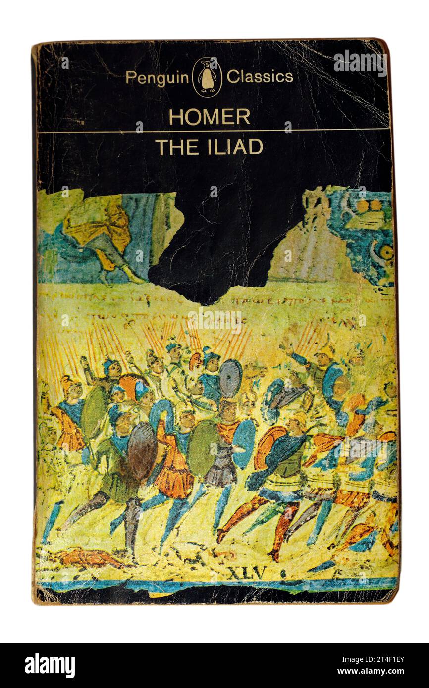 Homer - The Iliad. Book cover on white background Stock Photo - Alamy Homer - The Iliad. Book cover on white background Stock Photo - Alamy