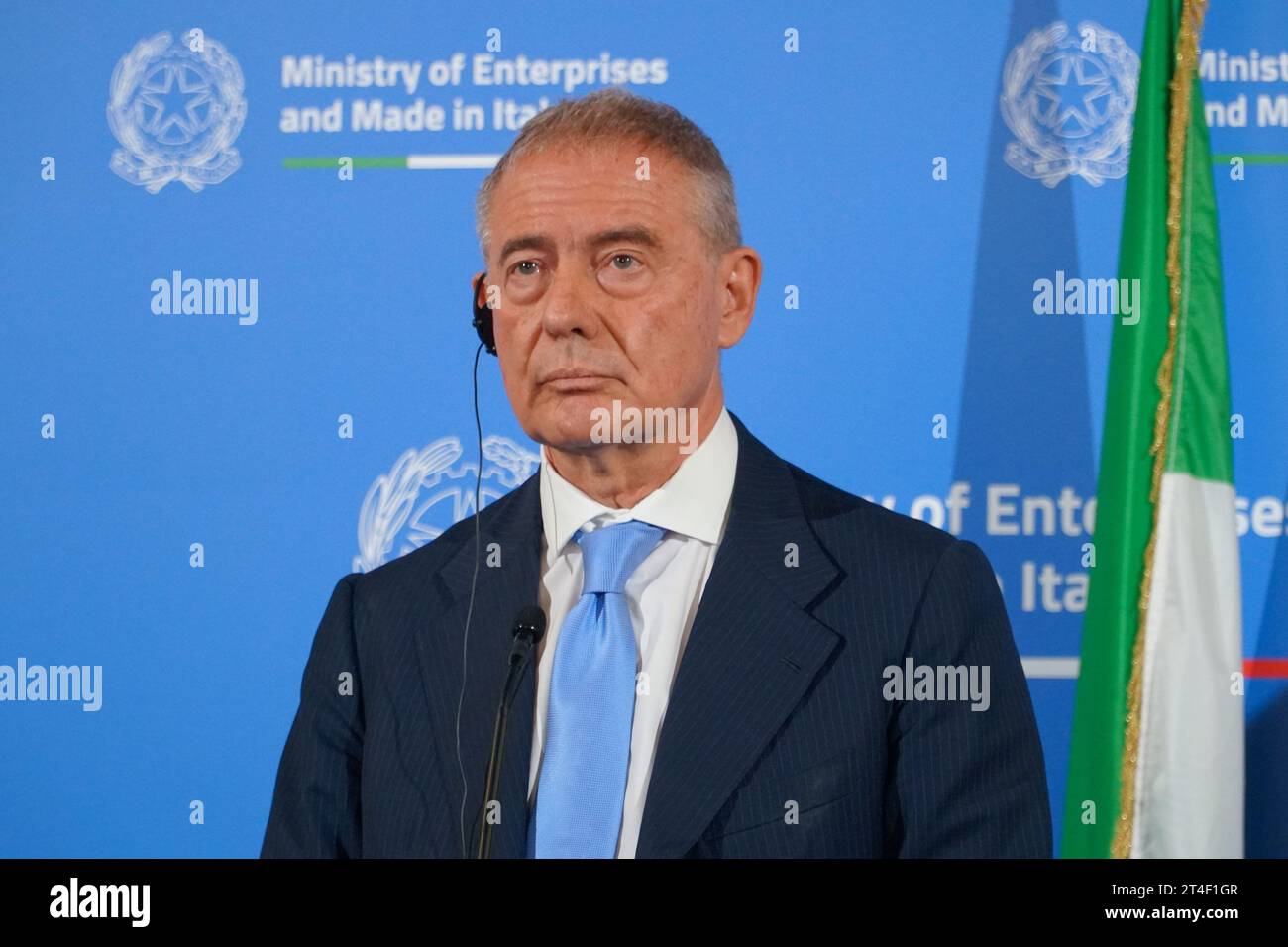 Rome, Italy. 30th Oct, 2023. Ministry of Enterprises and Made in Italy ...