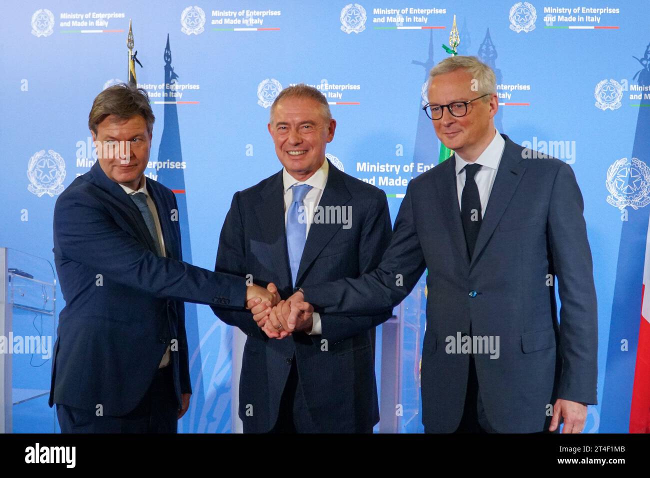 Rome, Italy. 30th Oct, 2023. Ministry of Enterprises and Made in Italy ...