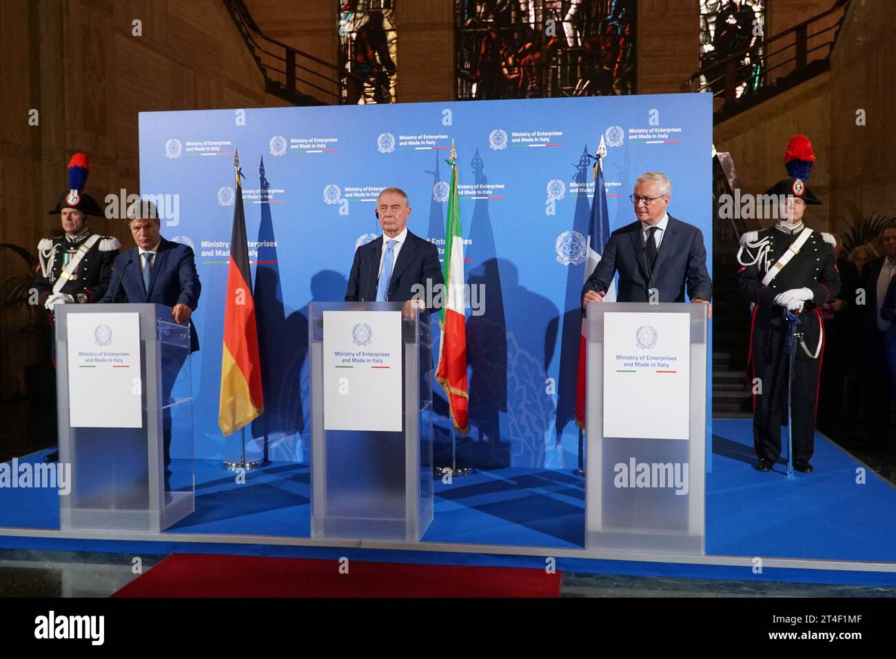 Rome, Italy. 30th Oct, 2023. Ministry of Enterprises and Made in Italy ...