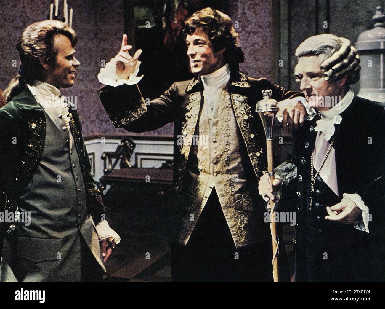 Richard Chamberlain, Christopher Gable, Kenneth More, on-set of the ...