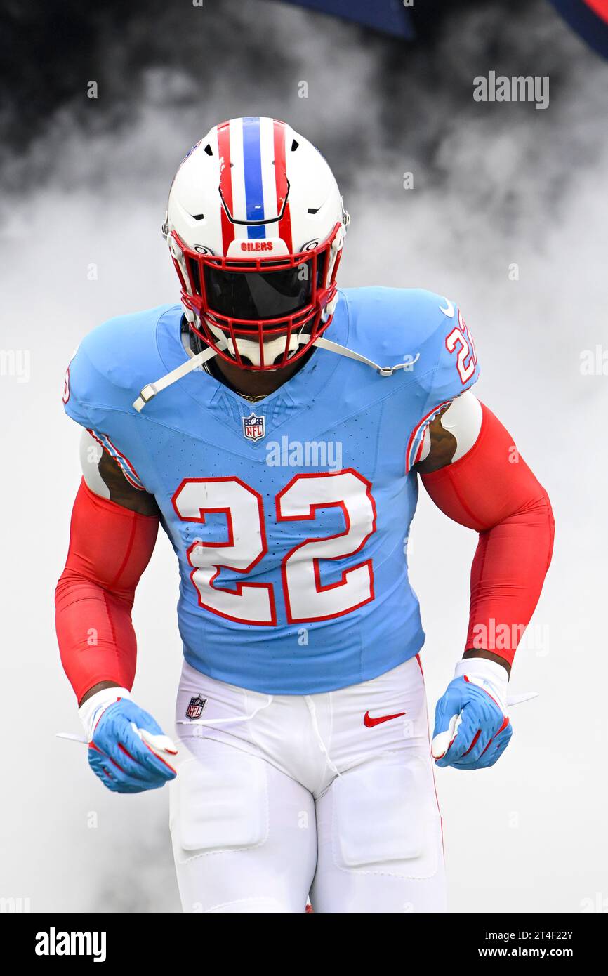 Tennessee Titans running back Derrick Henry (22) is intruduced before ...