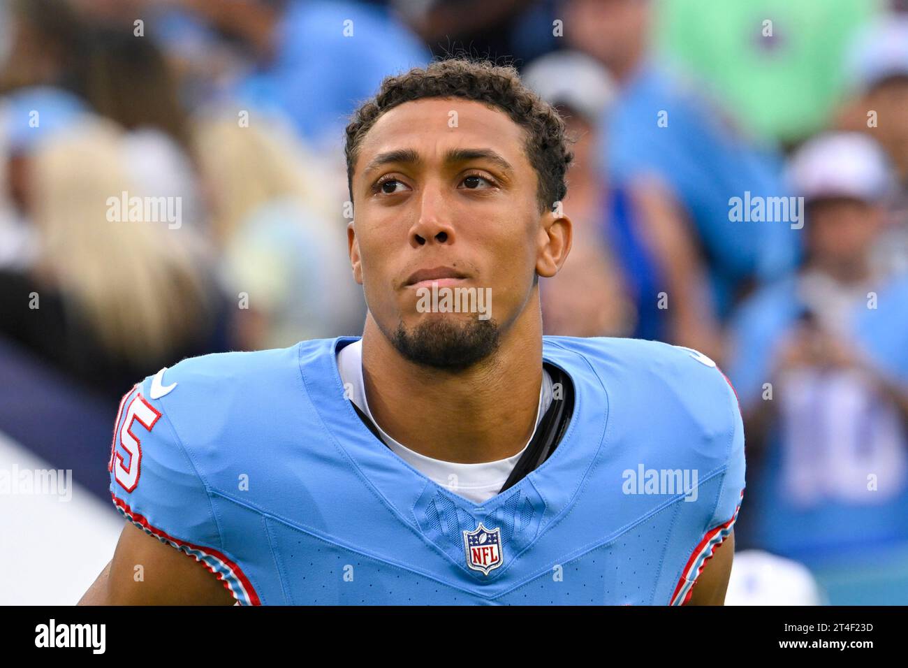 Tennessee Titans wide receiver Nick Westbrook-Ikhine (15) is intruduced ...