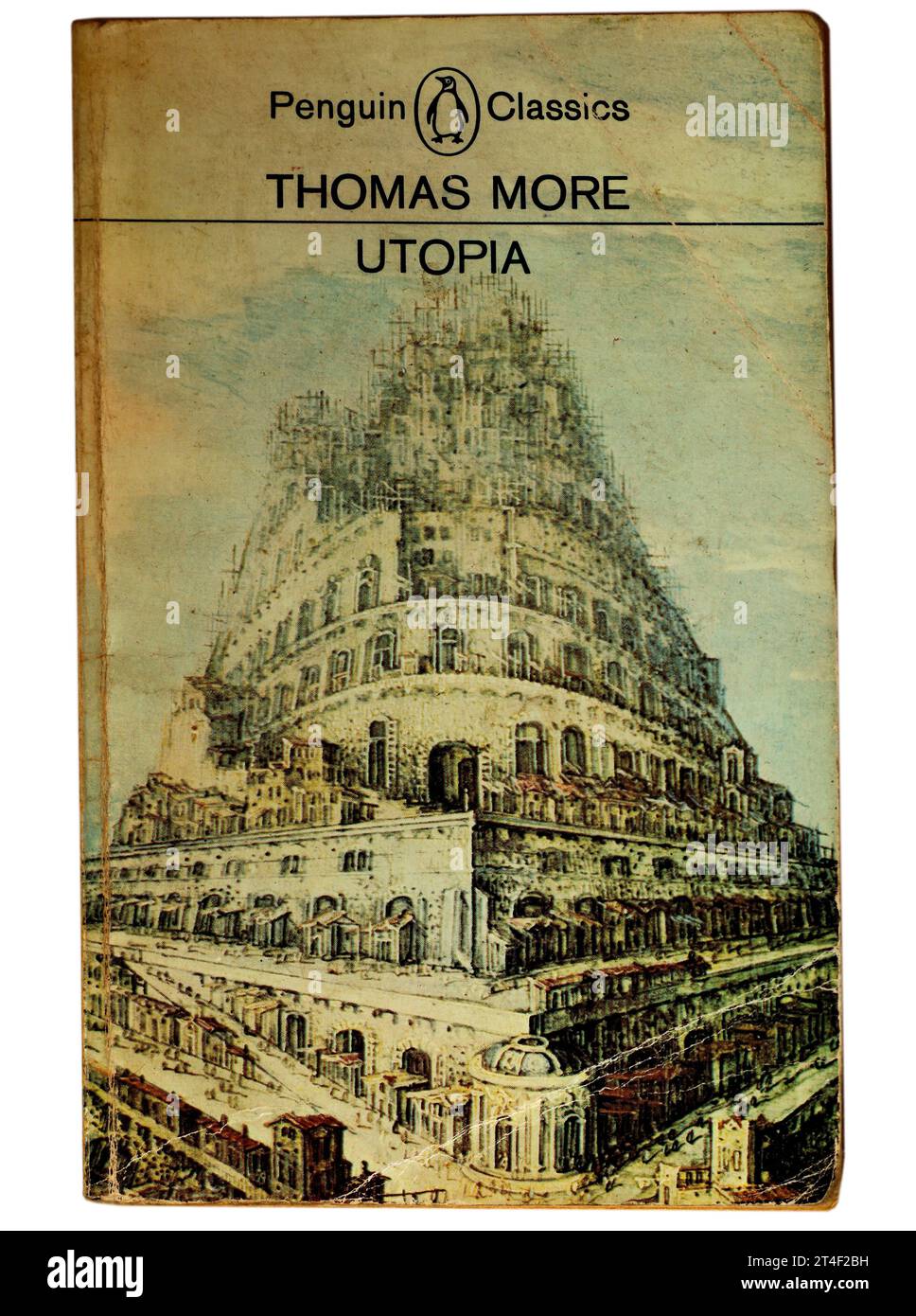 Utopia by Thomas More. Book cover on white background Stock Photo - Alamy
