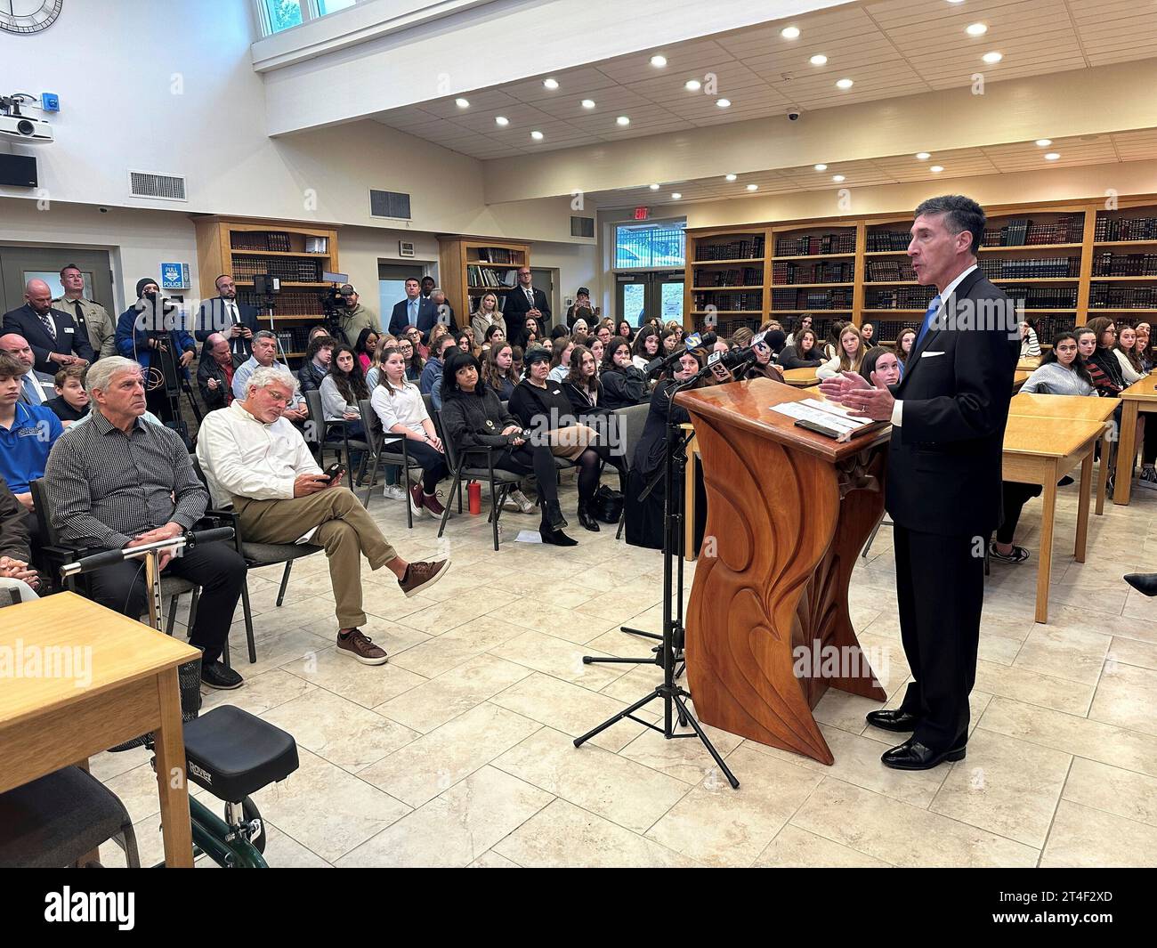 Rep. David Kustoff, R-Tenn., right, speaks with people at Margolin ...