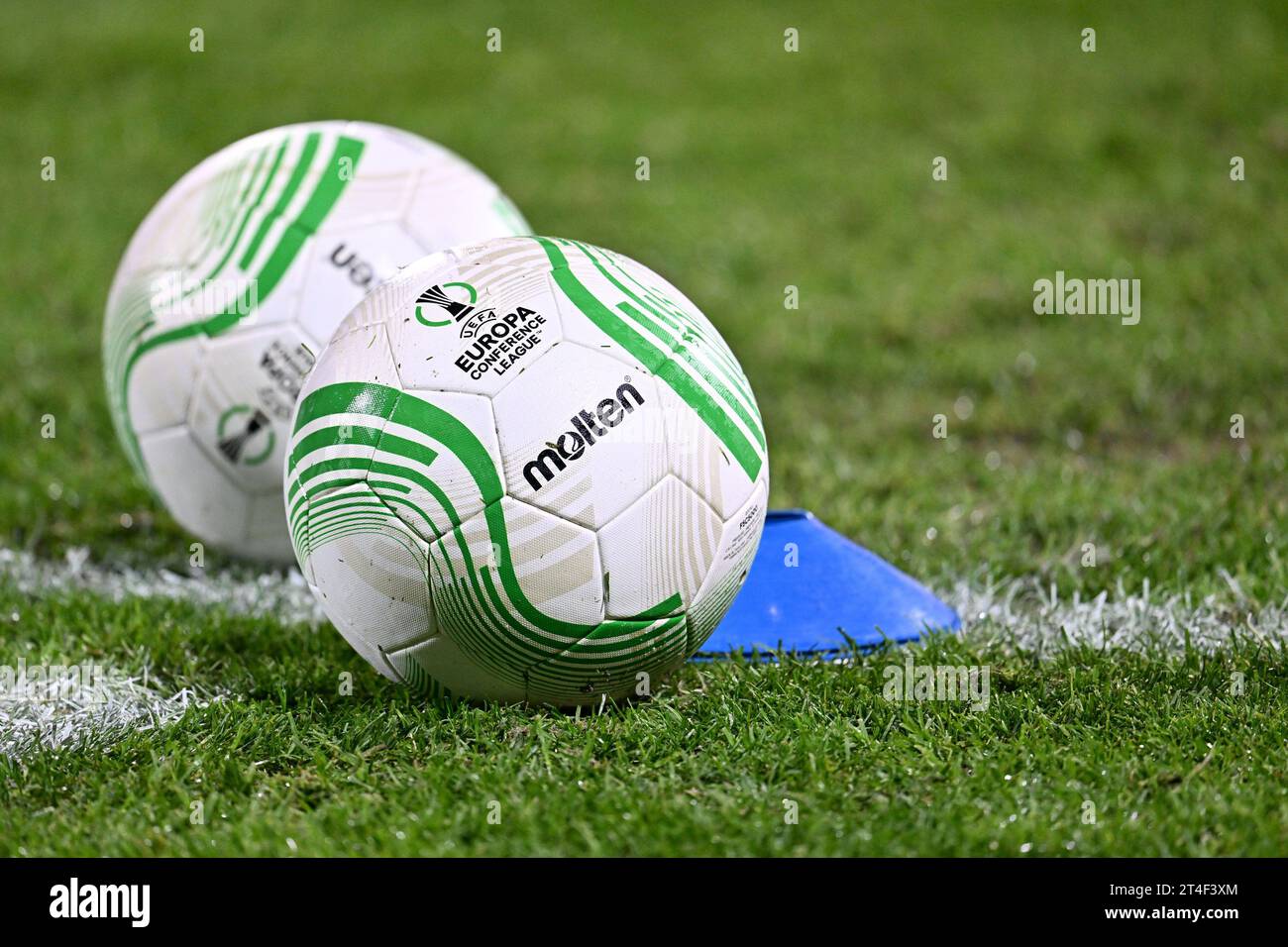 Florence, Italy. 26th Oct, 2023. Official Molten balls UEFA Conference ...