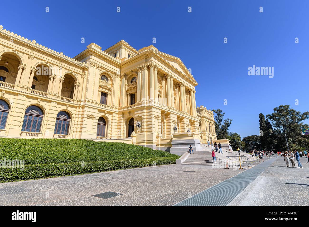 Sao Paulo, SP, Brazil - June 09, 2023: View of the Ipiranga museum ...