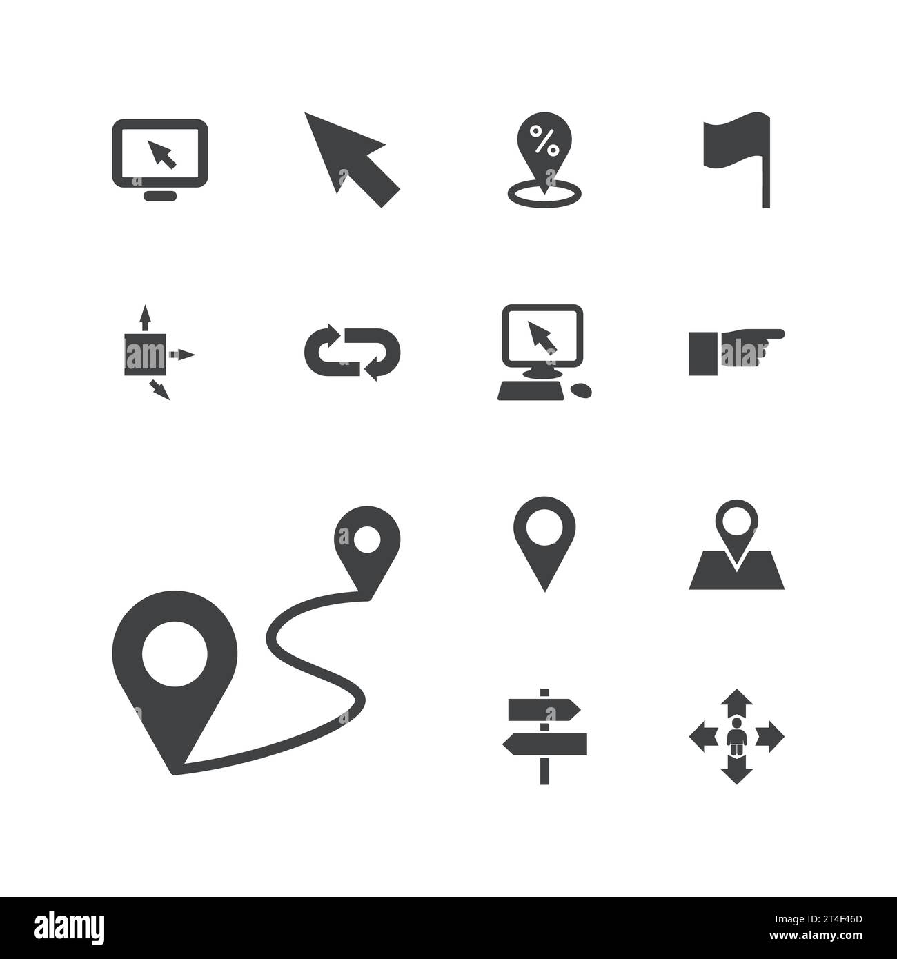 13 pointer icons Royalty Free Vector Image Stock Vector Image & Art - Alamy