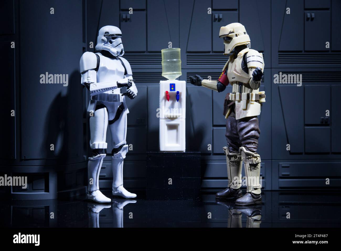 A stormtrooper and Shoretrooper having a water cooler moment Stock ...