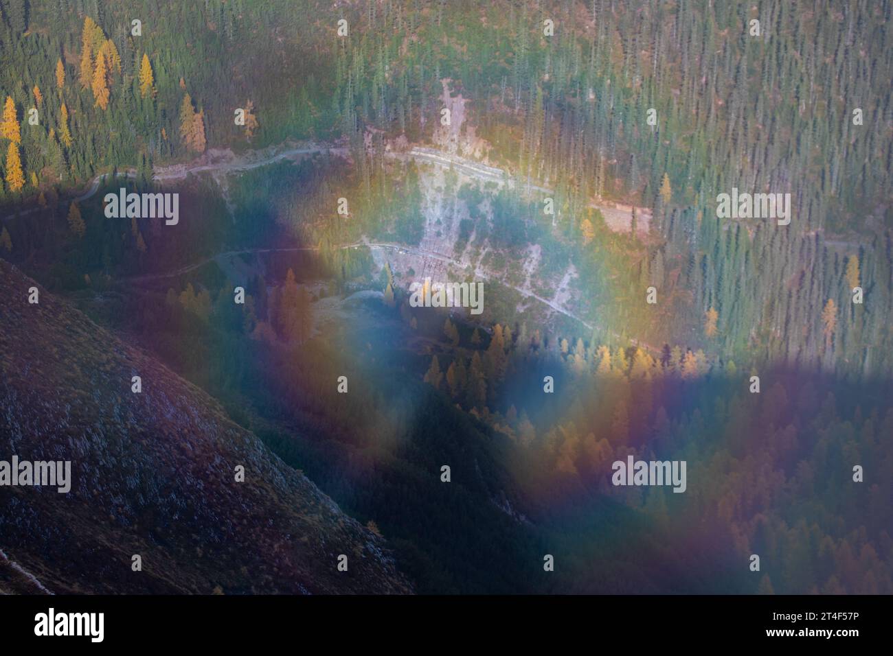 Picture of an amazing 360-degree fogbow taken from a mountain peak near ...