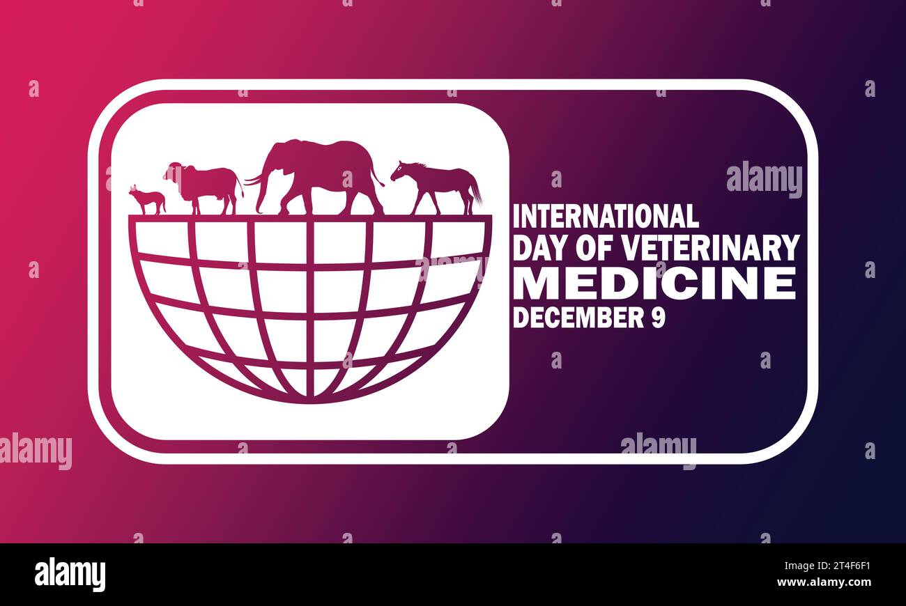 International Day of Veterinary Medicine. December 09. Holiday concept ...