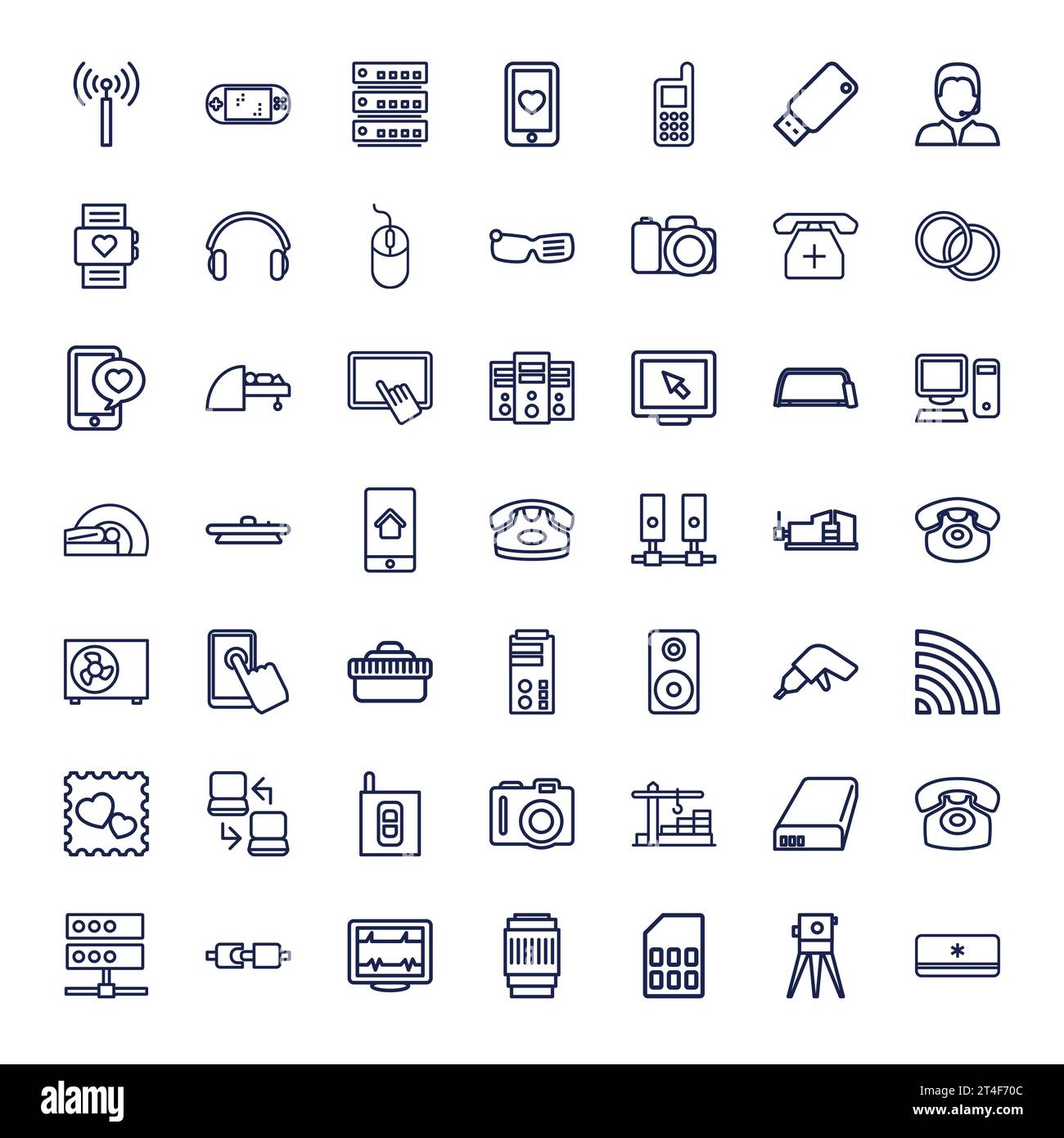 Desk intercom Stock Vector Images - Alamy