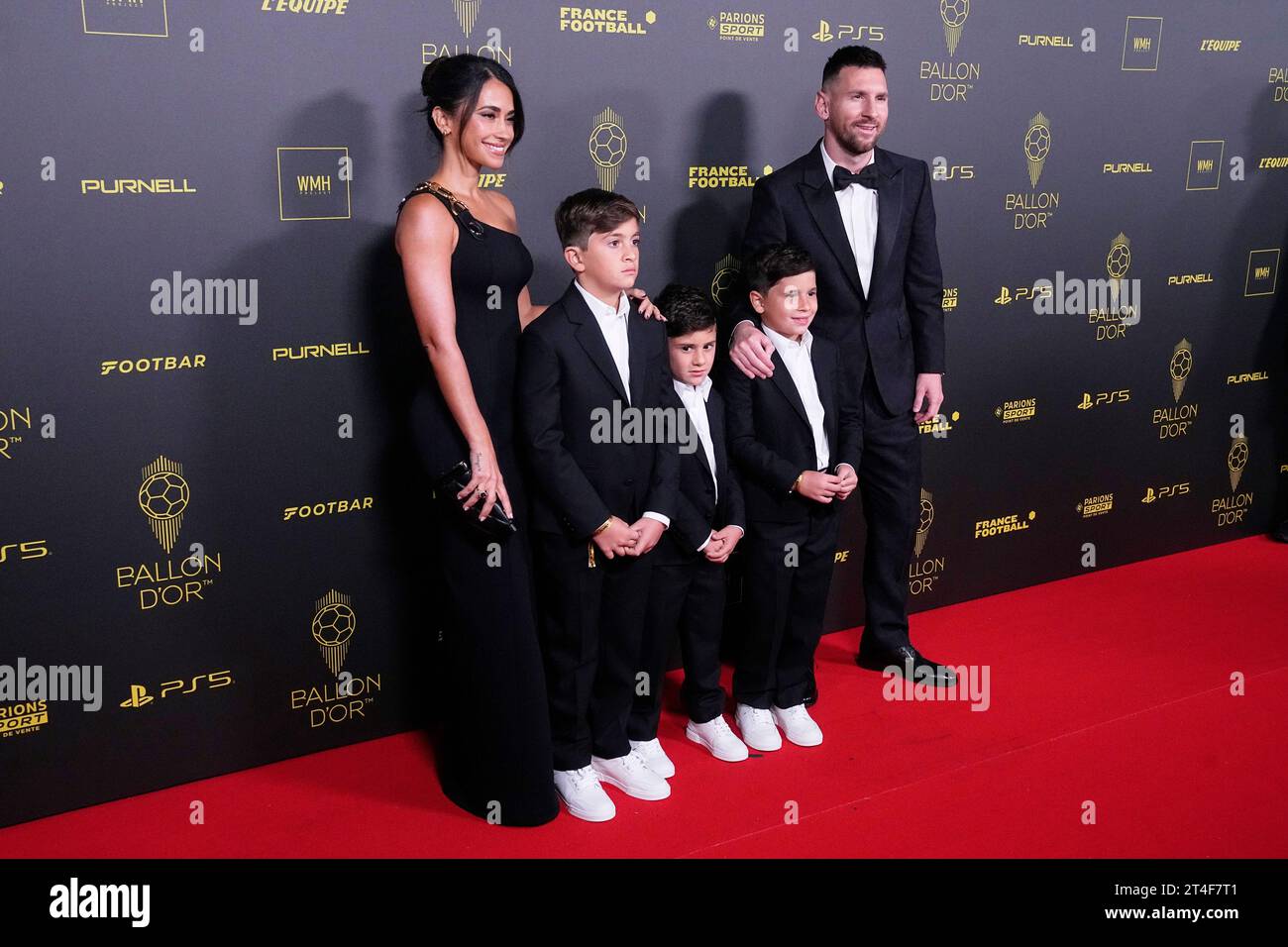 Inter Miami's Lionel Messi, right, with Antonela Roccuzzo, left, and ...