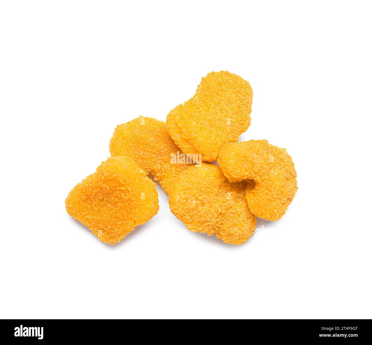 Tasty nuggets on white background Stock Photo - Alamy