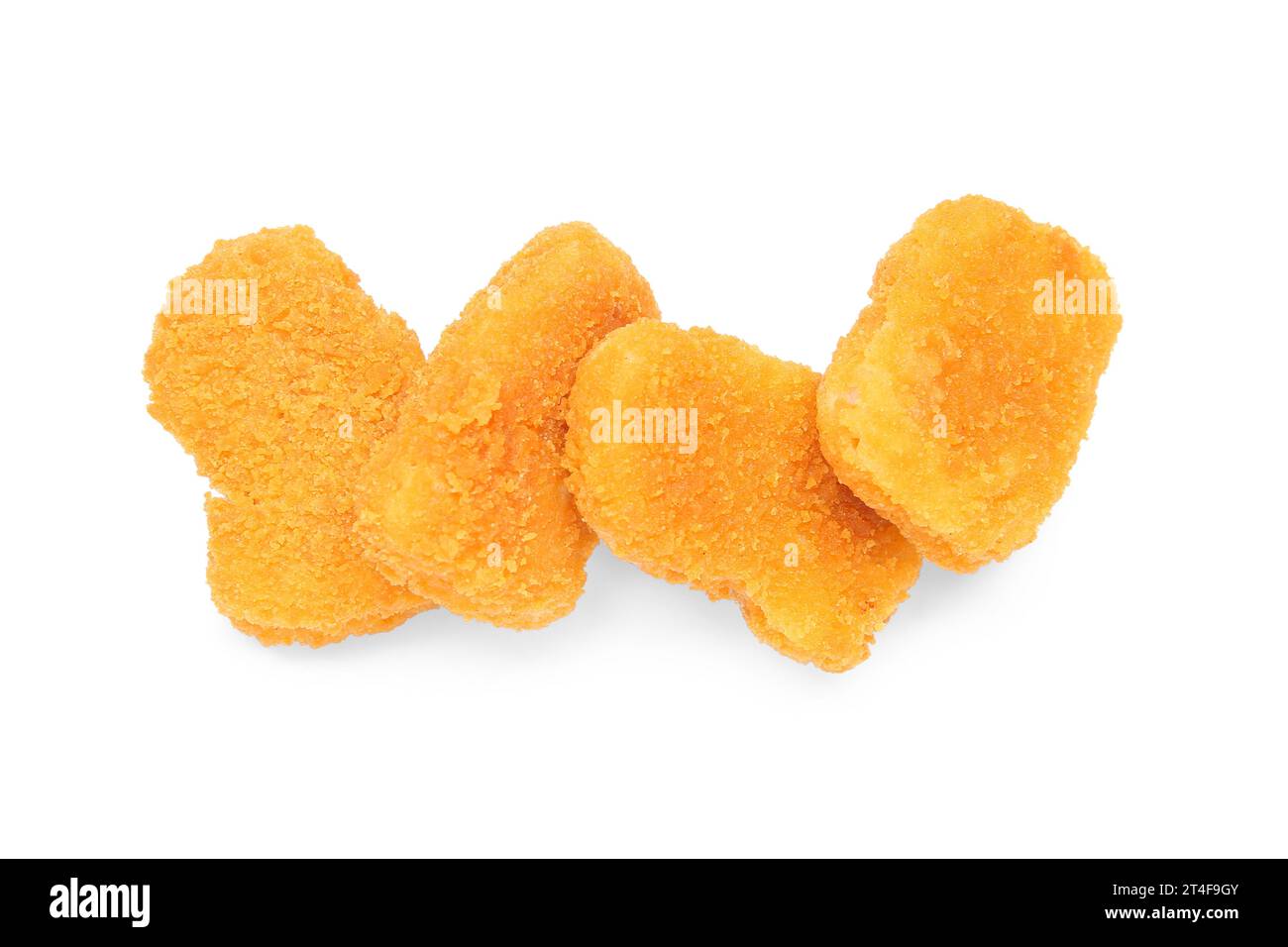 Tasty nuggets on white background Stock Photo - Alamy