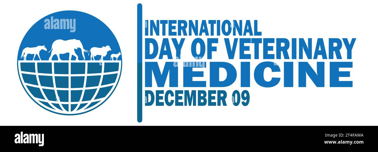 International Day of Veterinary Medicine Vector illustration. December ...