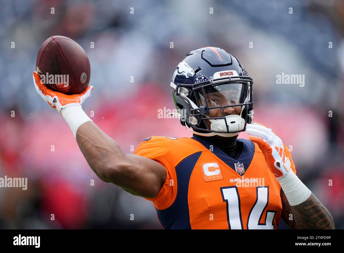 Denver Broncos wide receiver Courtland Sutton (14) before an NFL ...