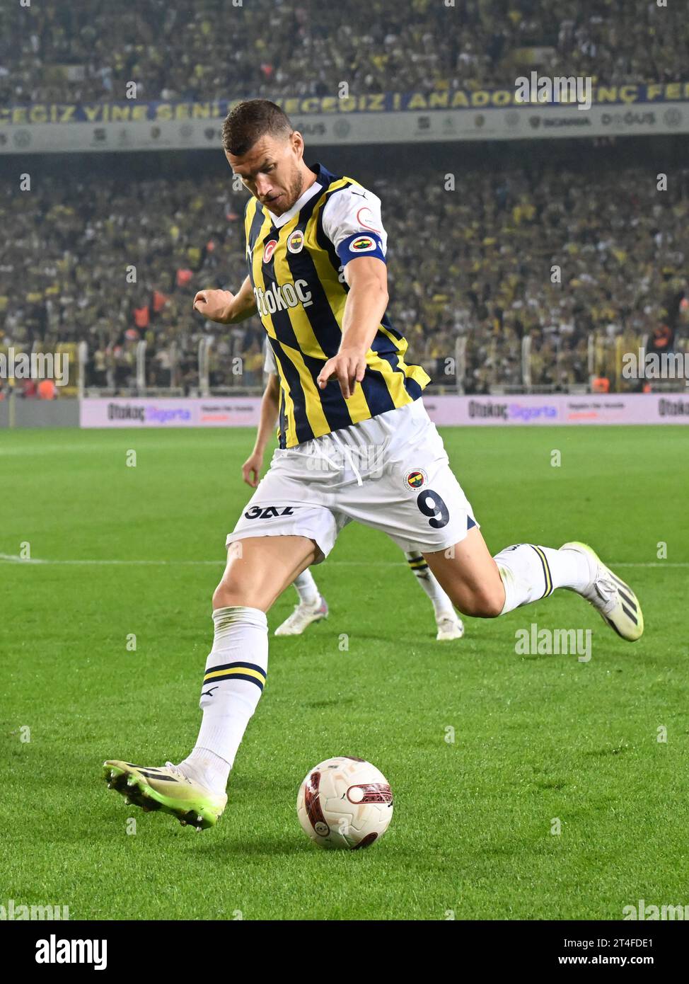 ISTANBUL - Edin Dzeko of Fenerbahce SK during the Turkish Super Lig ...