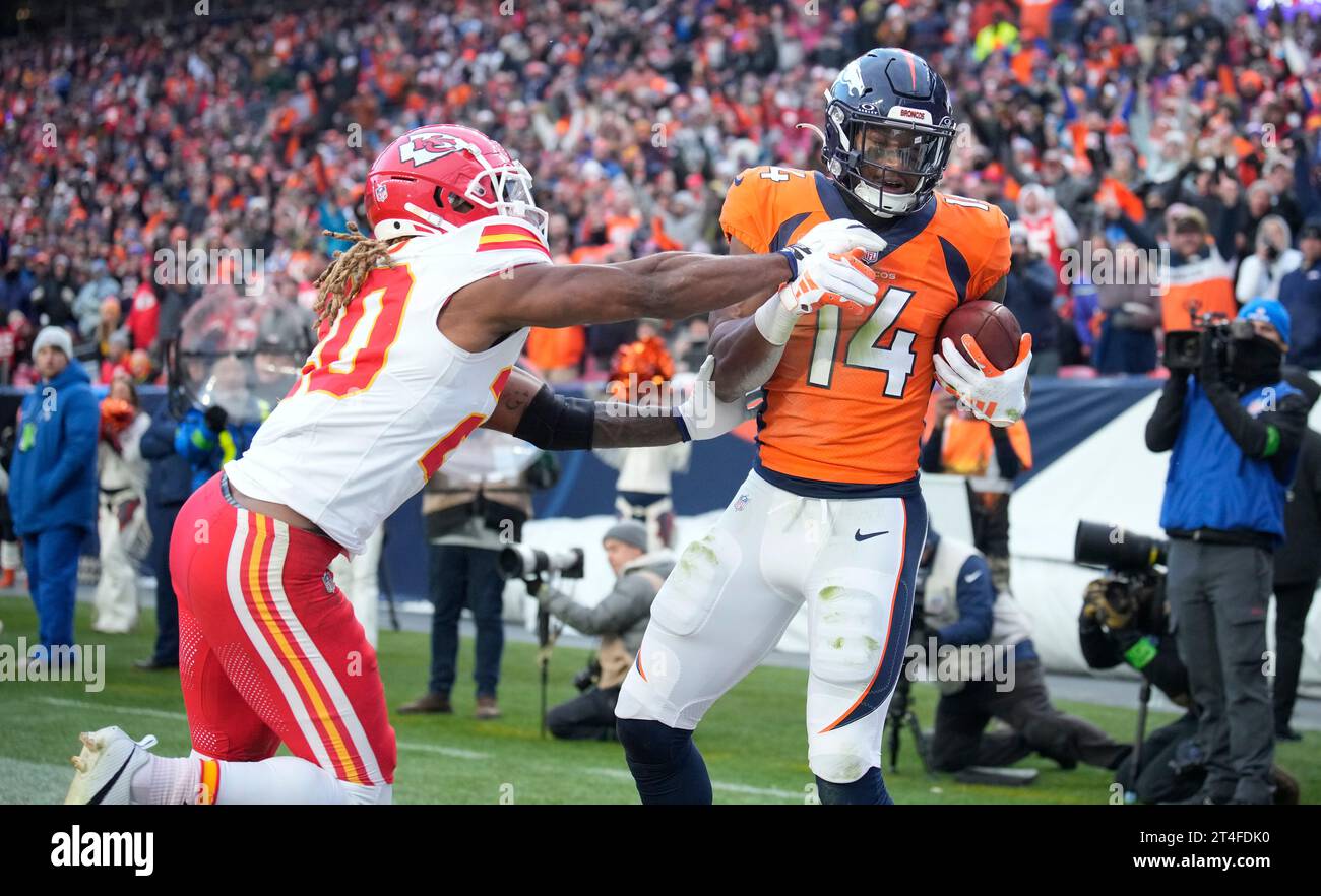 Denver Broncos wide receiver Courtland Sutton (14) pulls in touchdown ...