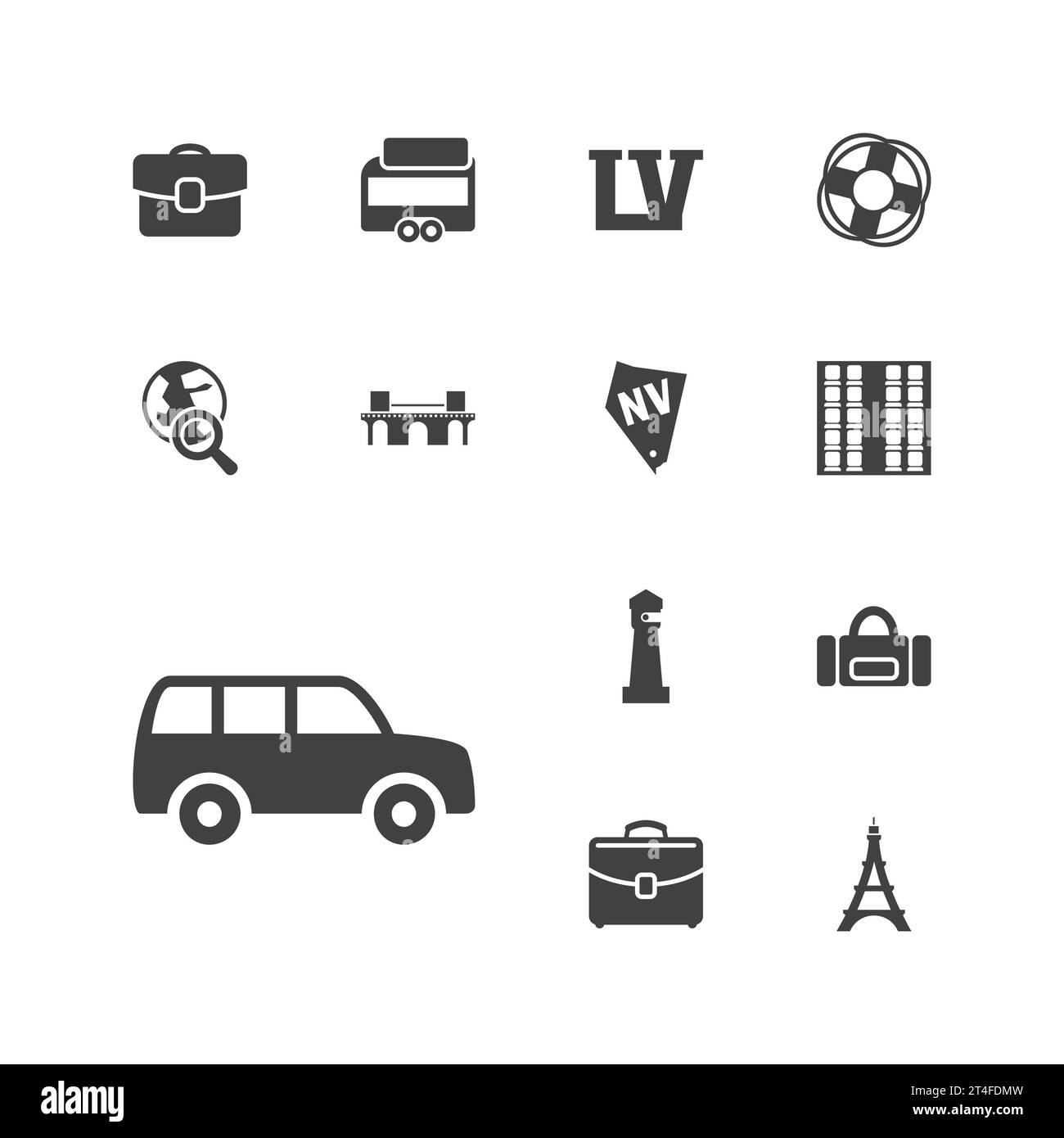 13 travel icons Royalty Free Vector Image Stock Vector Image & Art - Alamy